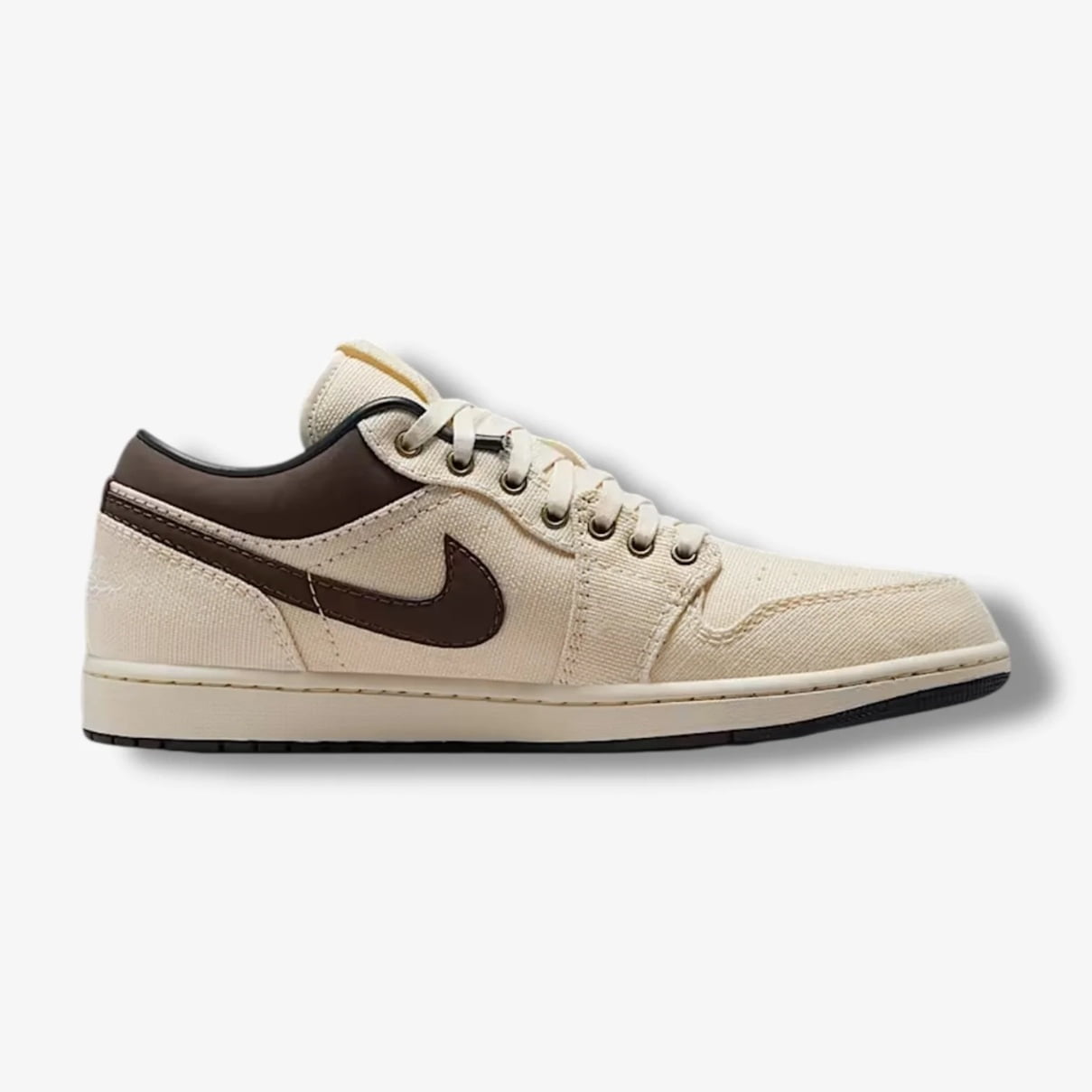 Men's Jordan 1 Low PRM Pale Ivory/Baroque Brown (IB8058 110) - 13 ...