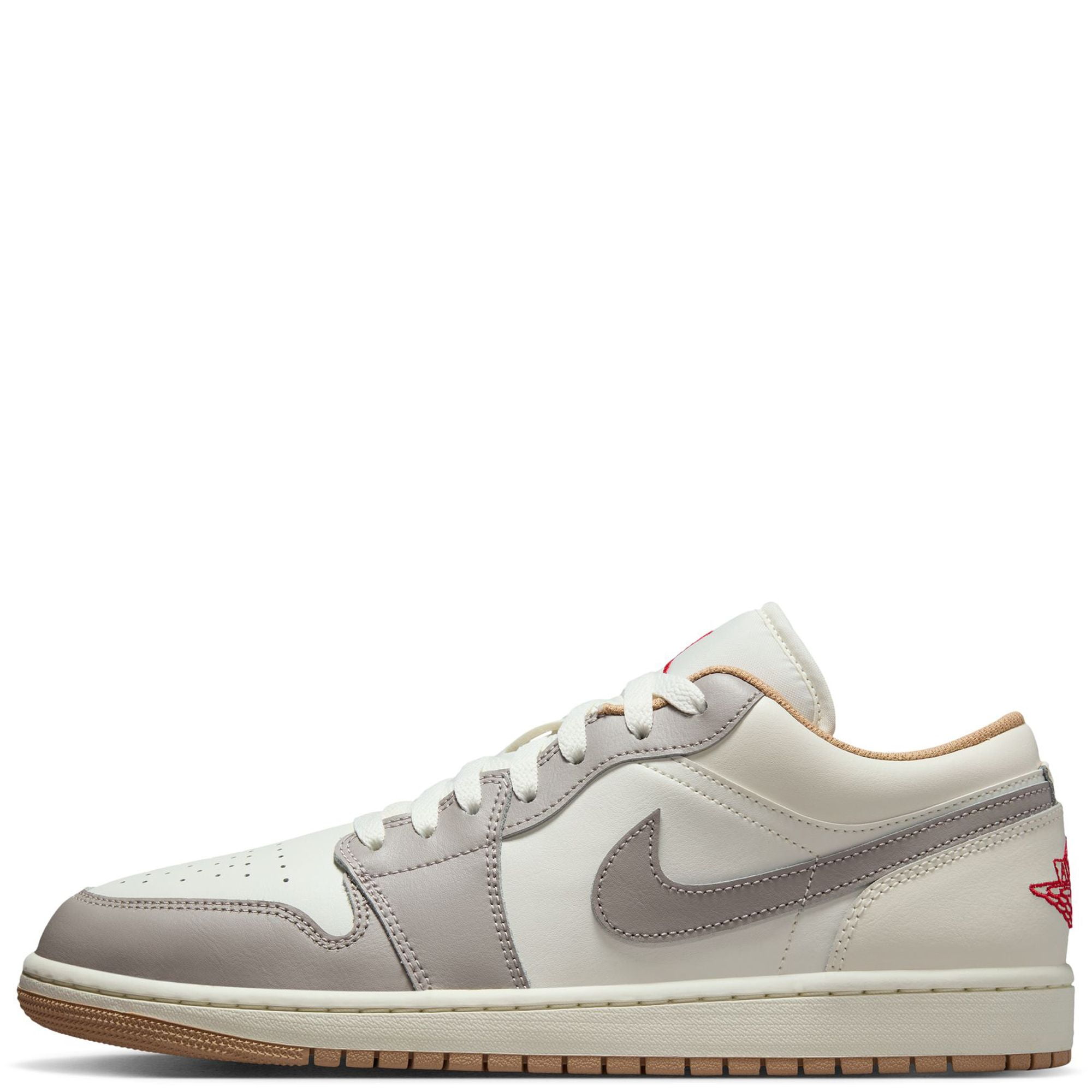 Men's Jordan 1 Low Sail/Fire Red-College Grey (553558 169) - 8 ...
