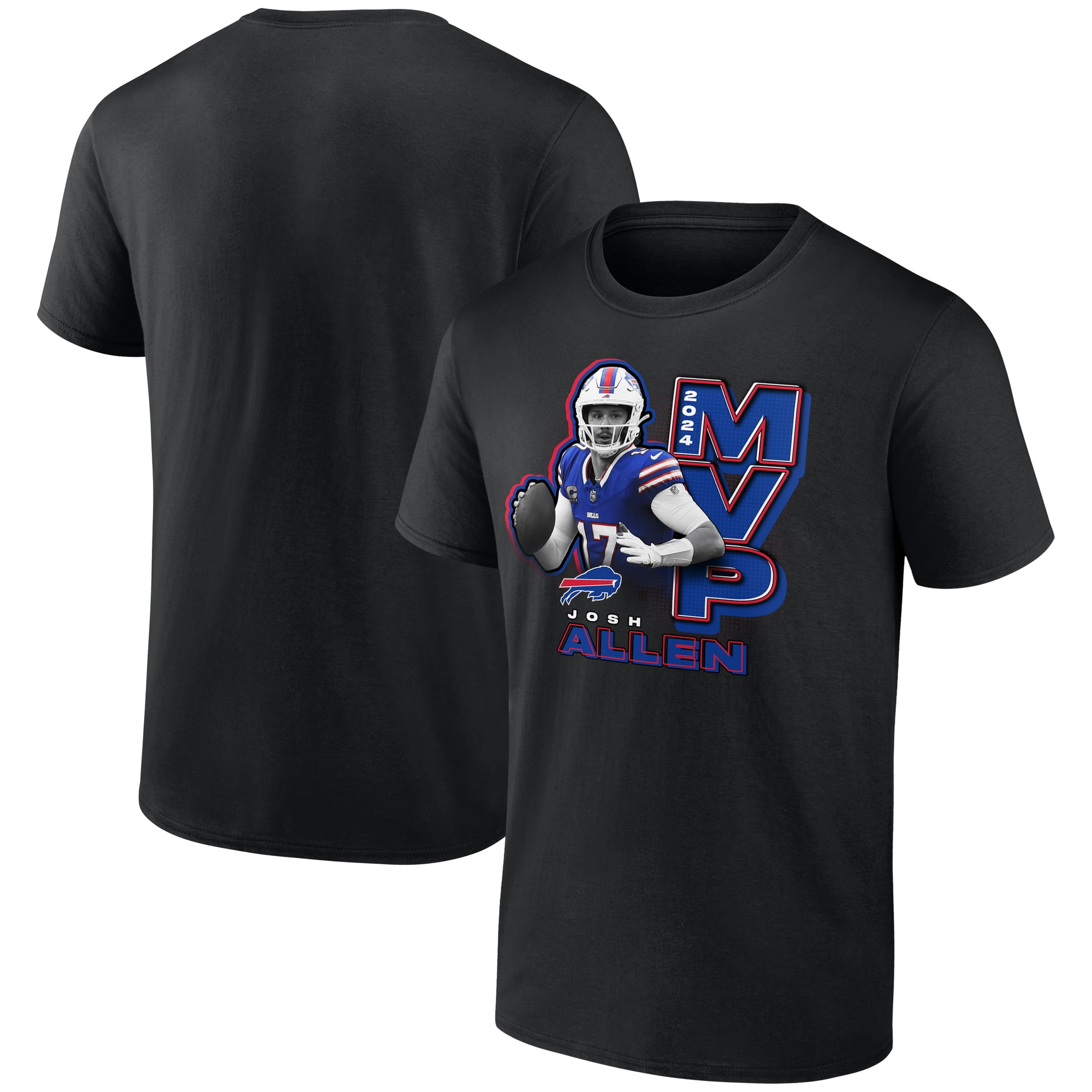 Men's Josh Allen Black Buffalo Bills 2024 NFL MVP T-Shirt - Walmart.com