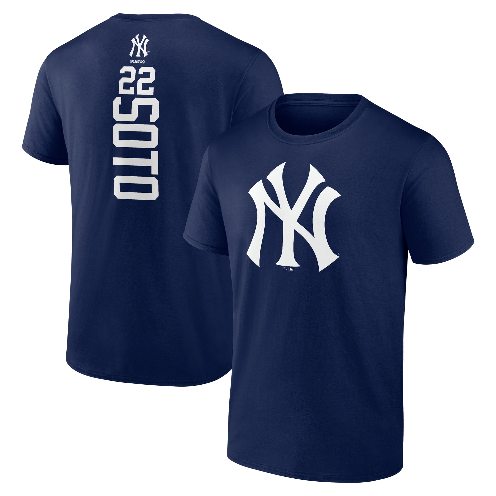 Men's Juan Soto Navy New York Yankees Playmaker Name & Number T-Shirt ...