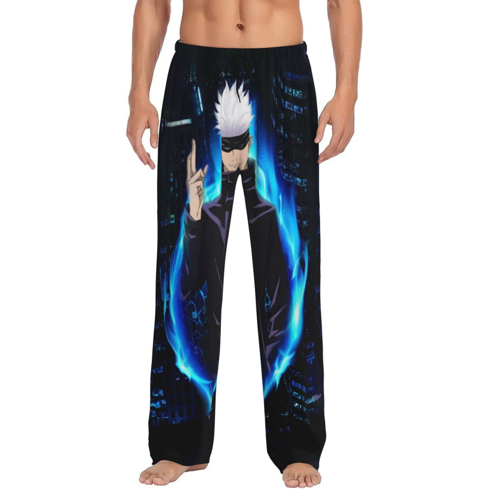 Men's Jujutsu Kaisen Gojo Pajama Pants Lounge Sleepwear PJ Bottoms with ...