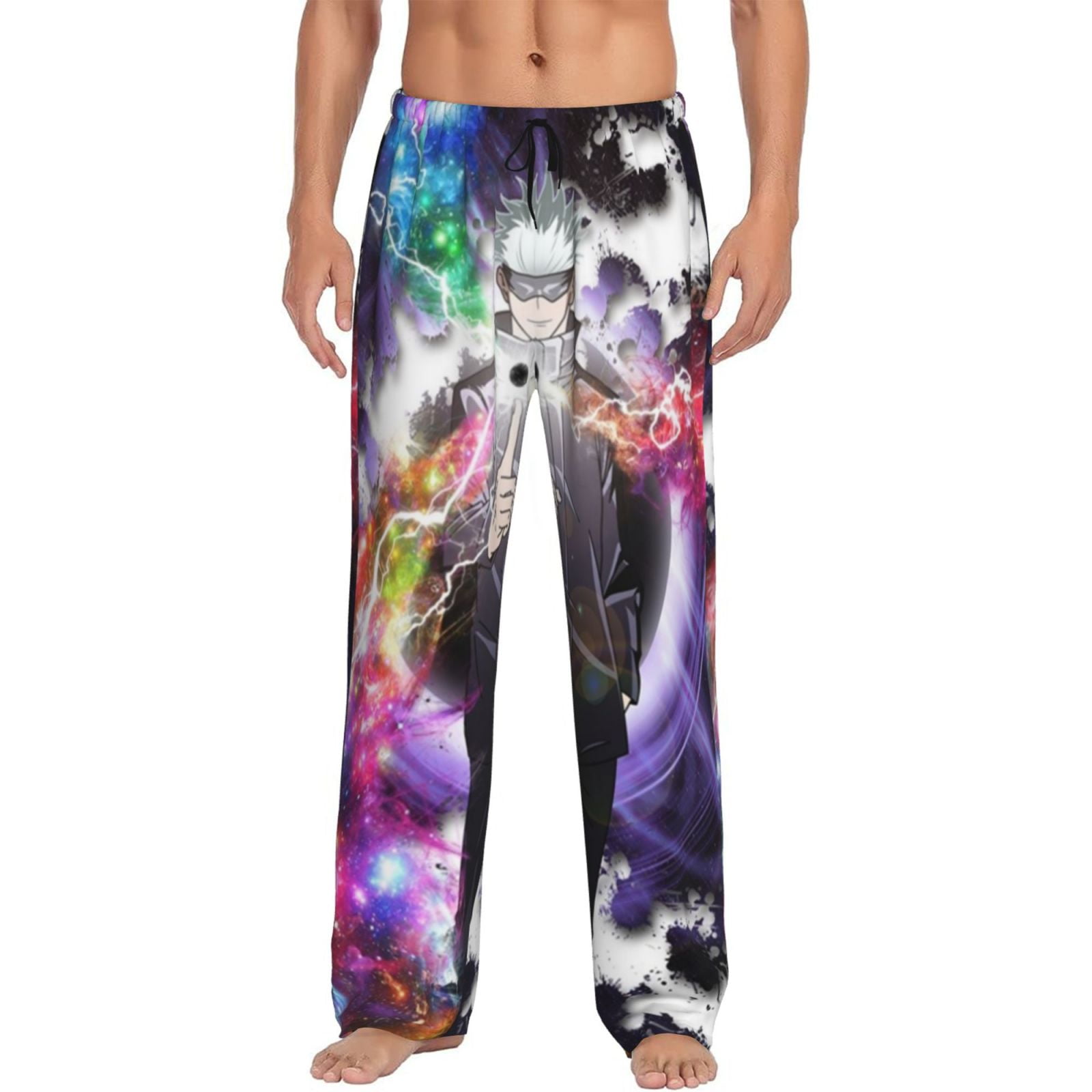 Men's Jujutsu Kaisen Gojo Pajama Pants Lounge Sleepwear PJ Bottoms with ...