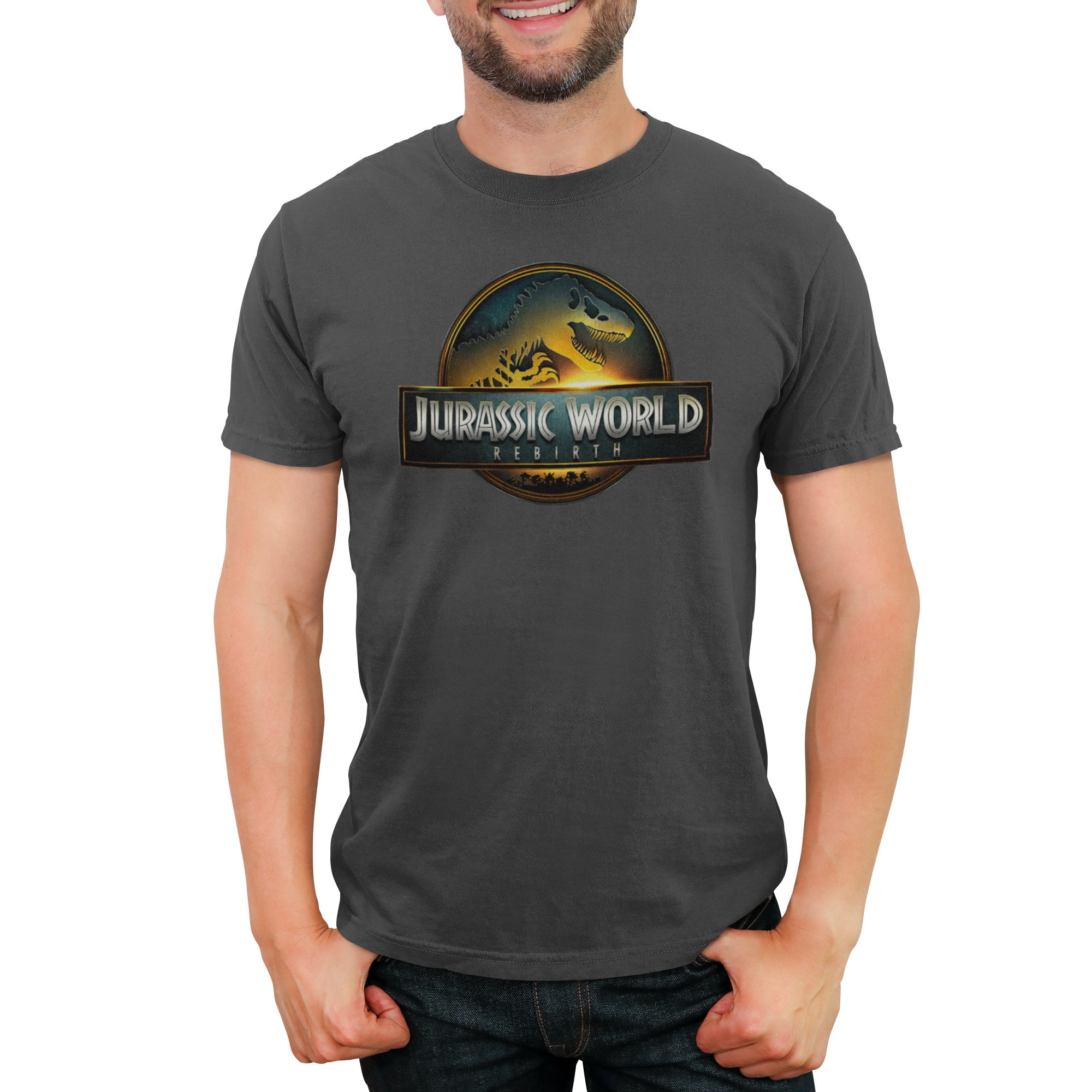 Jurassic World Rebirth Official Movie Logo Men's Graphic T-Shirt, Ultra ...