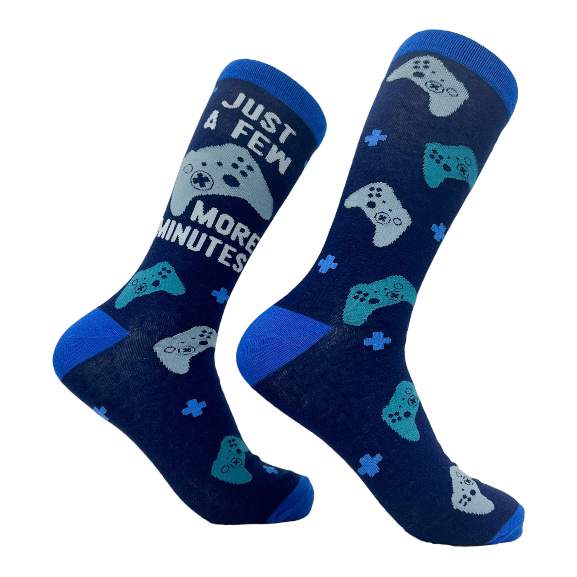 Men's Just A Few More Minutes Socks Funny Video Games Addict Footwear ...