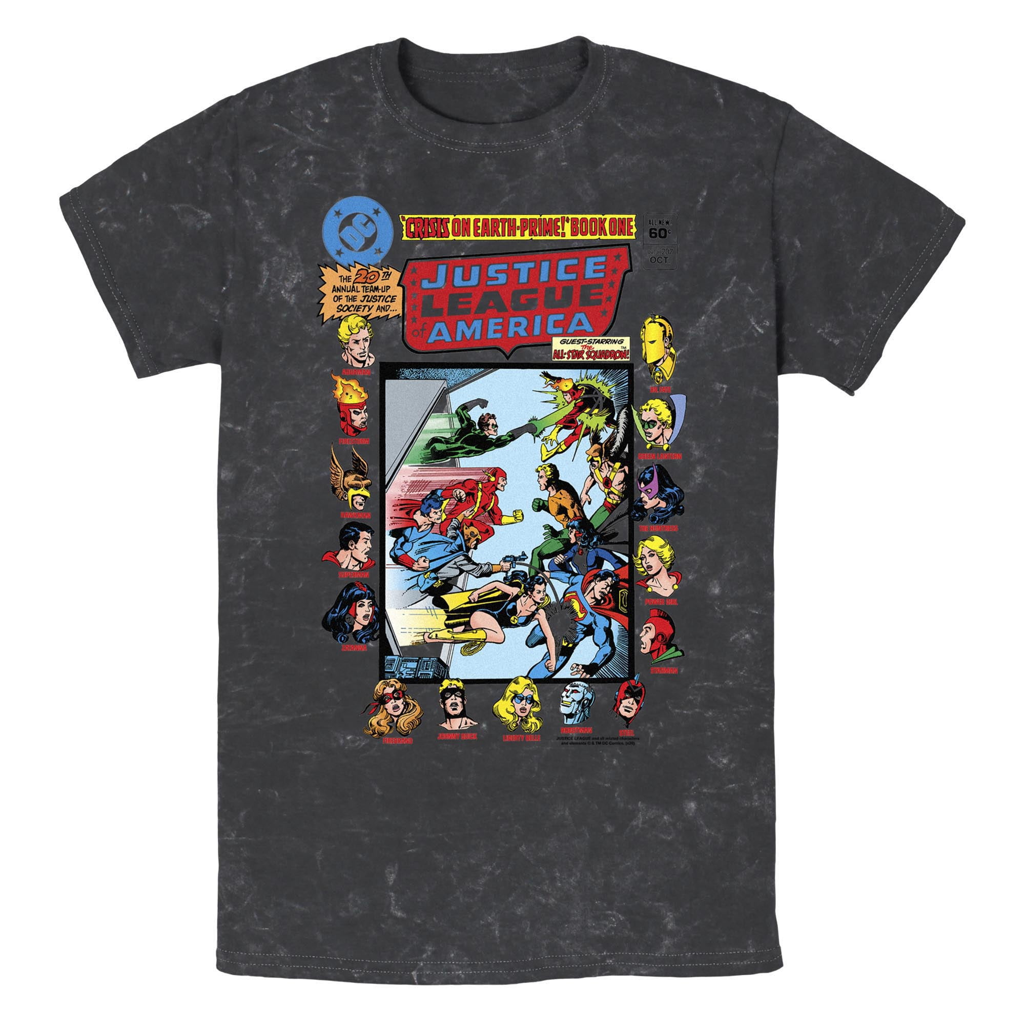 Men's Justice League JLA Character Spread Graphic T-Shirt - Walmart.com