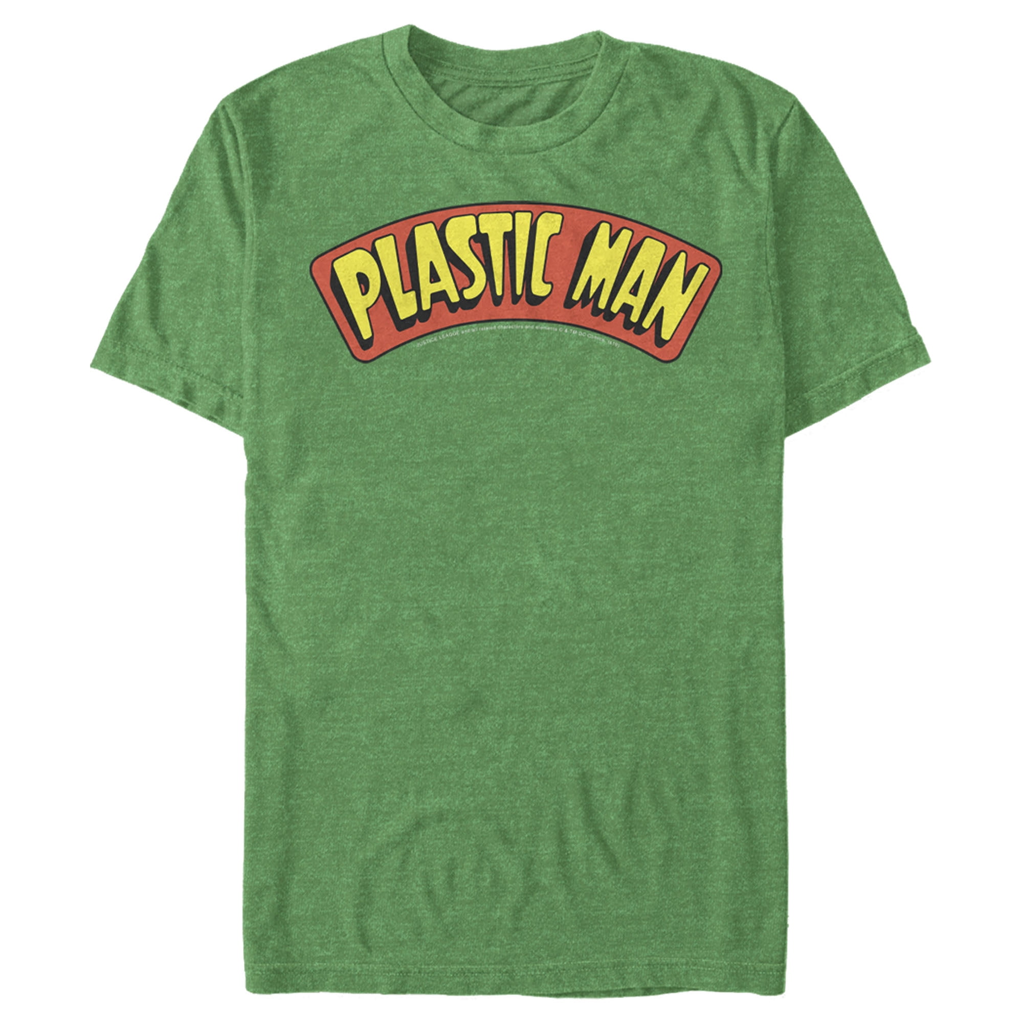 Men's Justice League Plastic Man Logo Graphic Tee Kelly Heather X Large ...