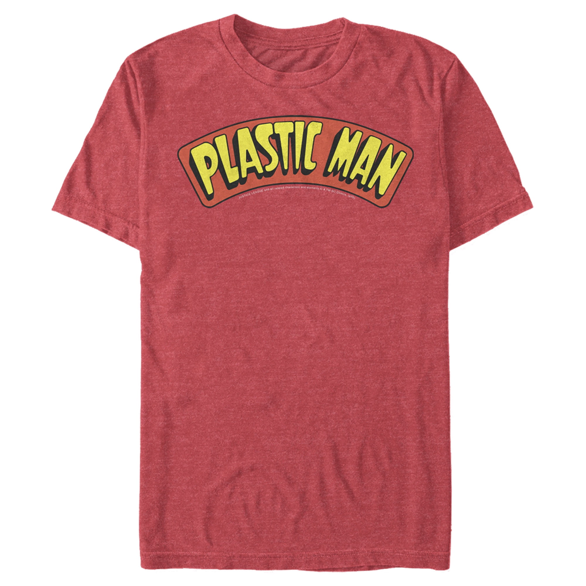 Men's Justice League Plastic Man Logo Graphic Tee Red Heather 2X Large ...