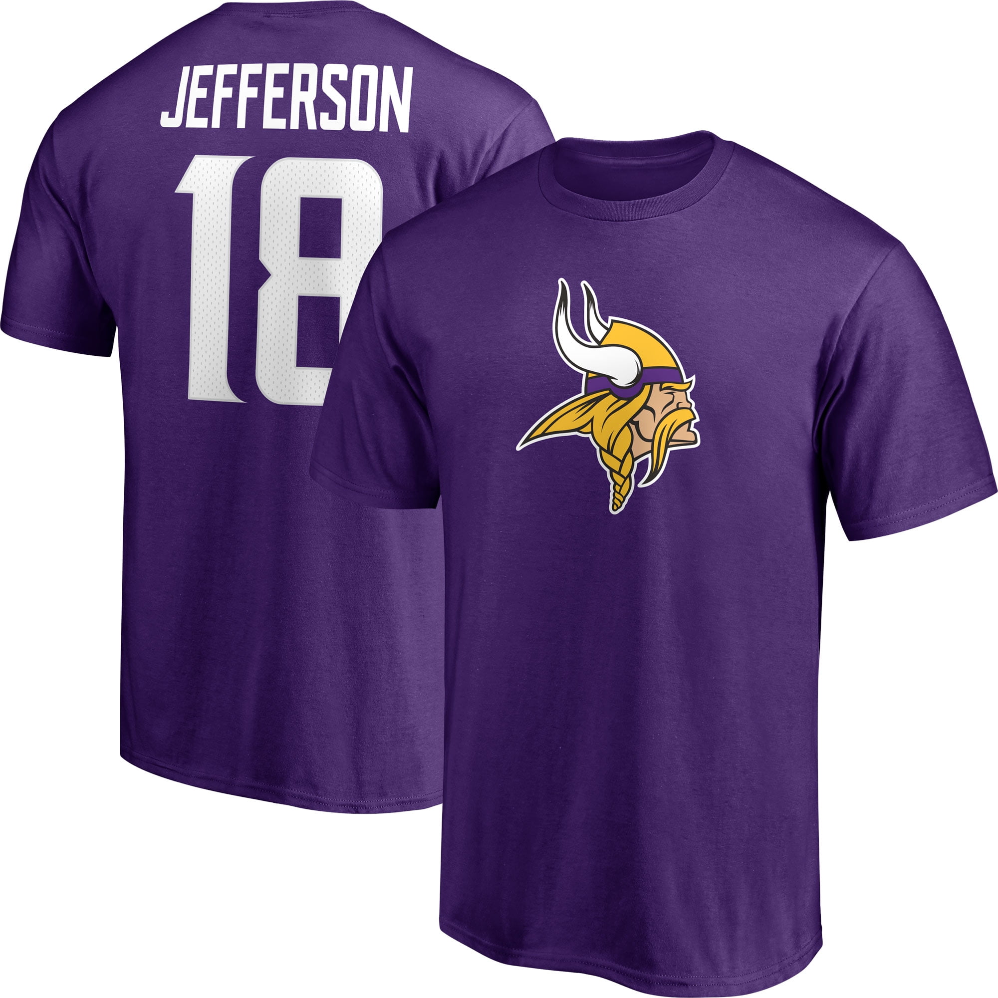 Men's Justin Jefferson Purple Minnesota Vikings Player Icon Name ...