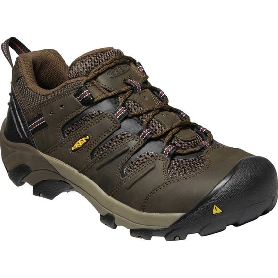Men's KEEN Utility Lansing Low Steel Toe Work Shoe Cascade Brown/Fired ...