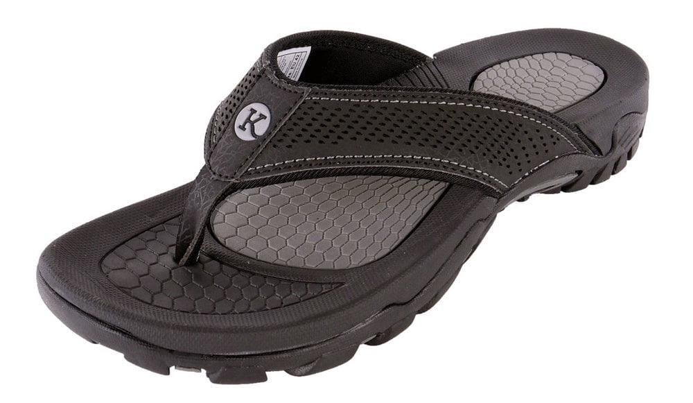 Kaiback Men's Drifter Sport Flip-Flops | Comfortable, Durable, Outdoor ...