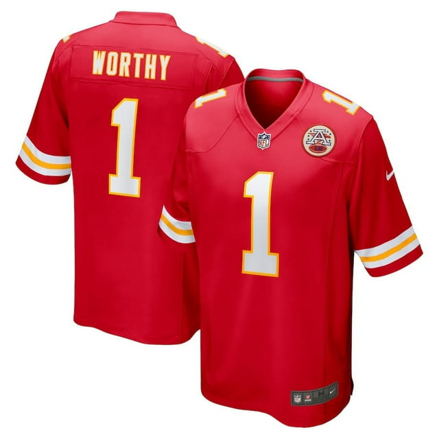 Men's Kansas_City_Chiefs Xavier Worthy Red 2024 NFL Draft First Round ...