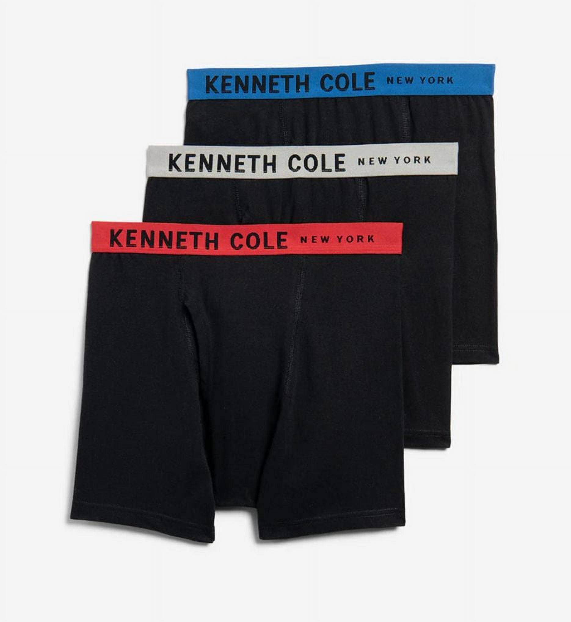 Men's Kenneth Cole 52W1000 Classic Fit Cotton Stretch Boxer Brief - 3 ...