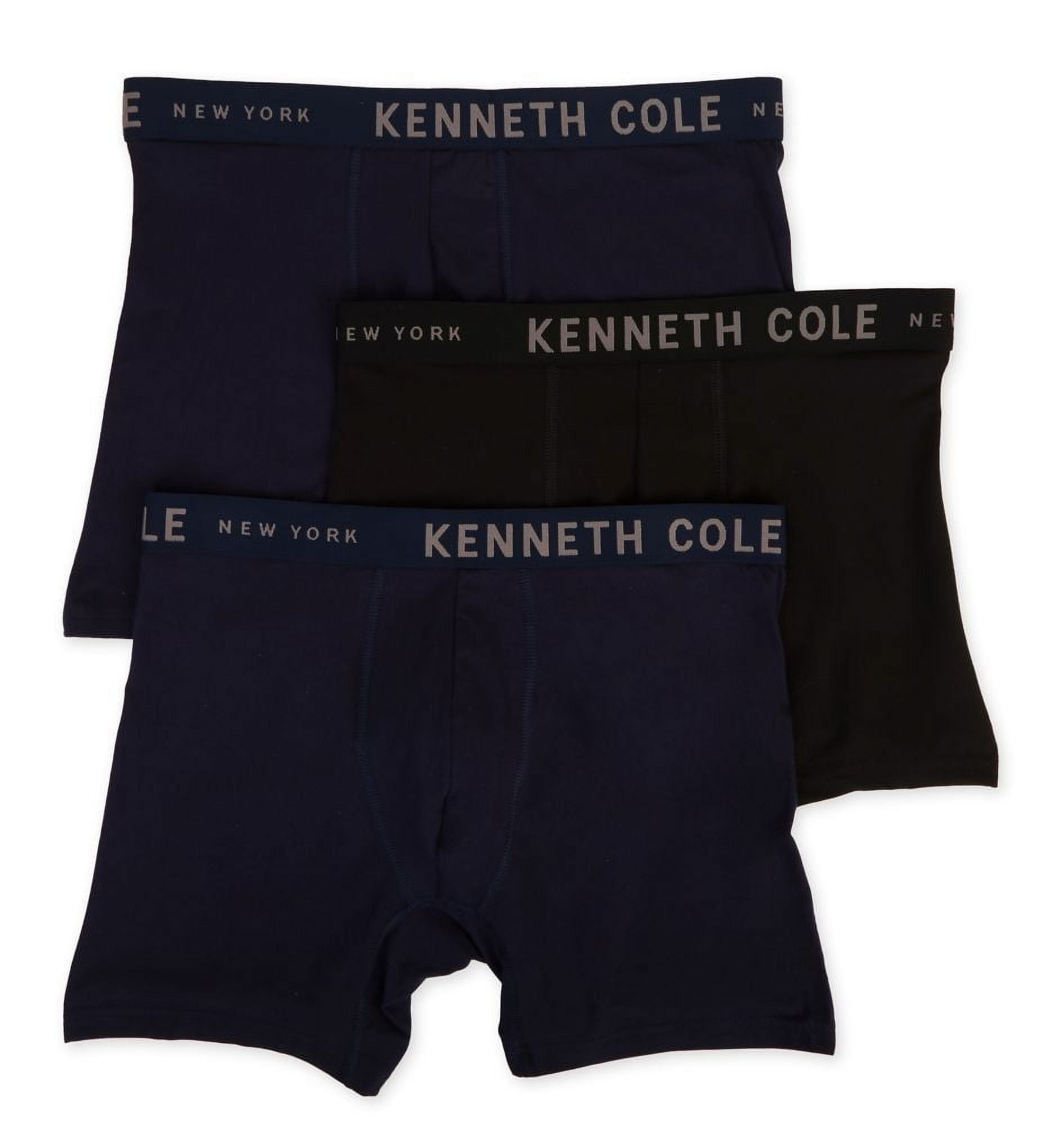 Men's Kenneth Cole 52W1006 Pima Cotton & Modal Stretch Boxer Brief - 3 ...