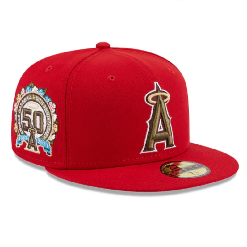 Men's L-o-s Angeles Angels Basic Embroidery 59 Series 5950 Hat red ...