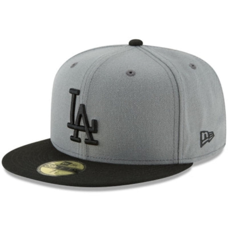 Men's LA Storm Gray/Black Basic Collection Embroidered Baseball Cap ...