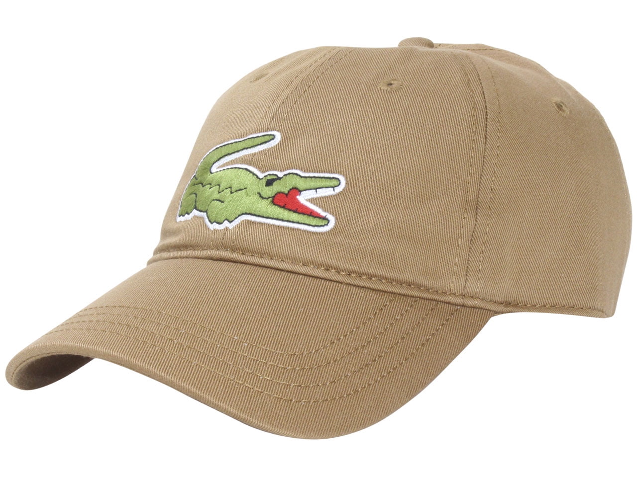 Men's Lacoste Brown Oversized Crocodile Strapback Cap - OSFA - Walmart.com