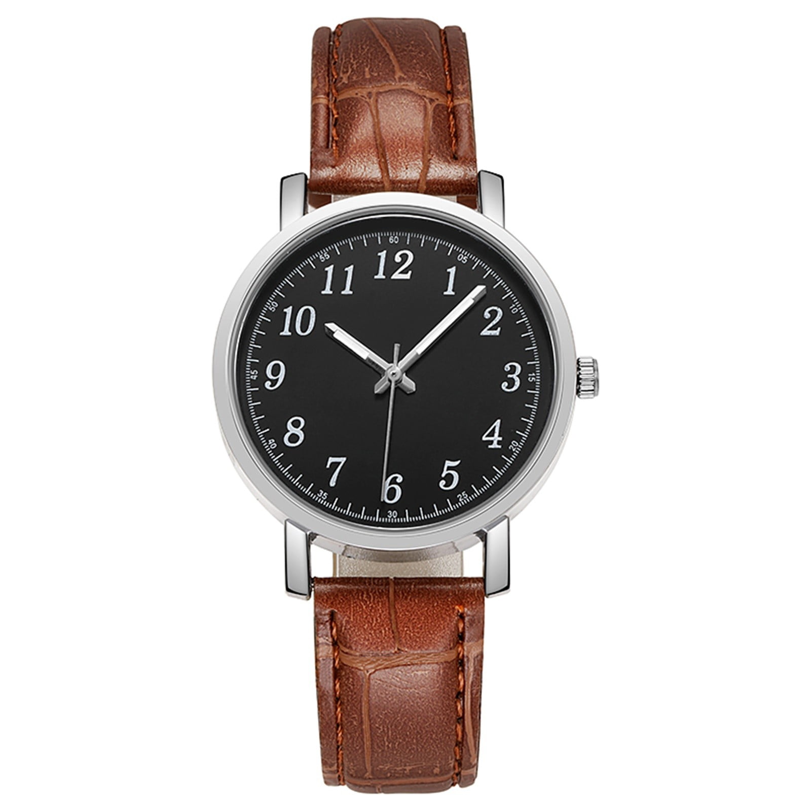 Men's Ladies Quartz Digital Watch Luxury Chronograph Leather Men's Gift ...