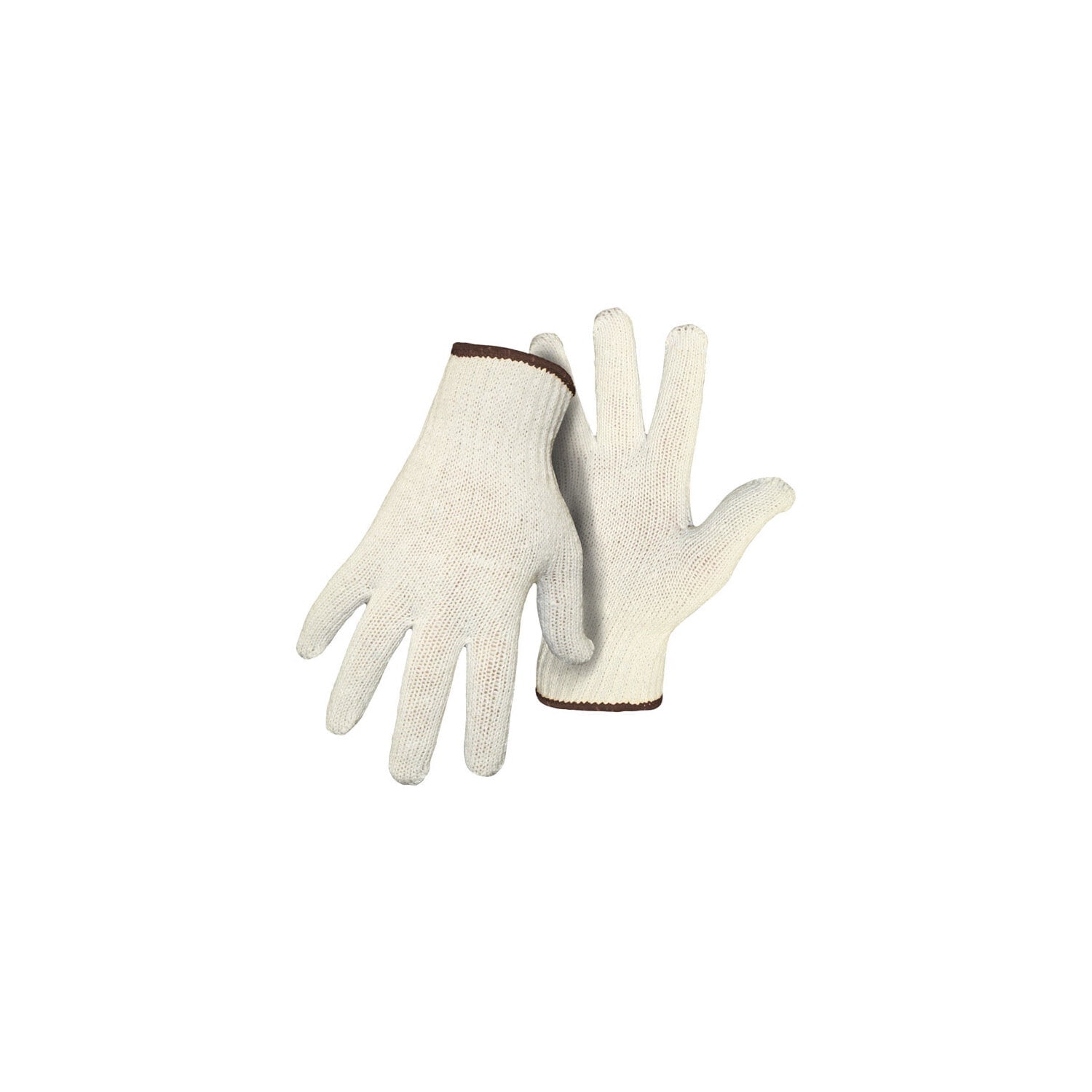 Men's Large White Reversible String Knit Gloves - Walmart.com