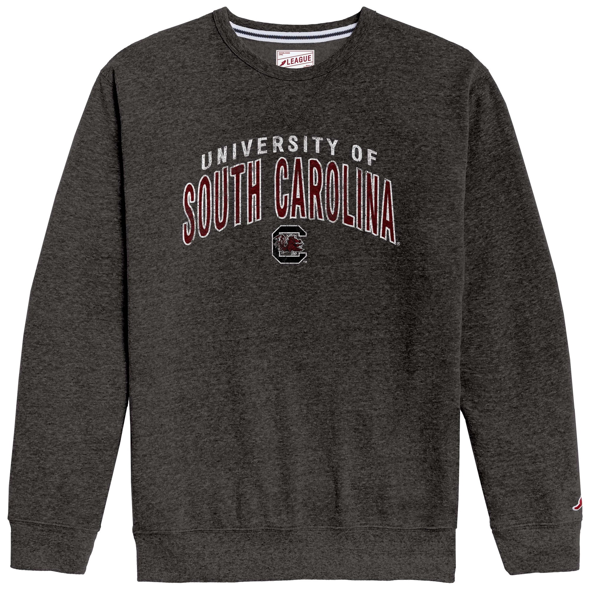 Men's League Collegiate Wear Heather Charcoal South Carolina Gamecocks ...