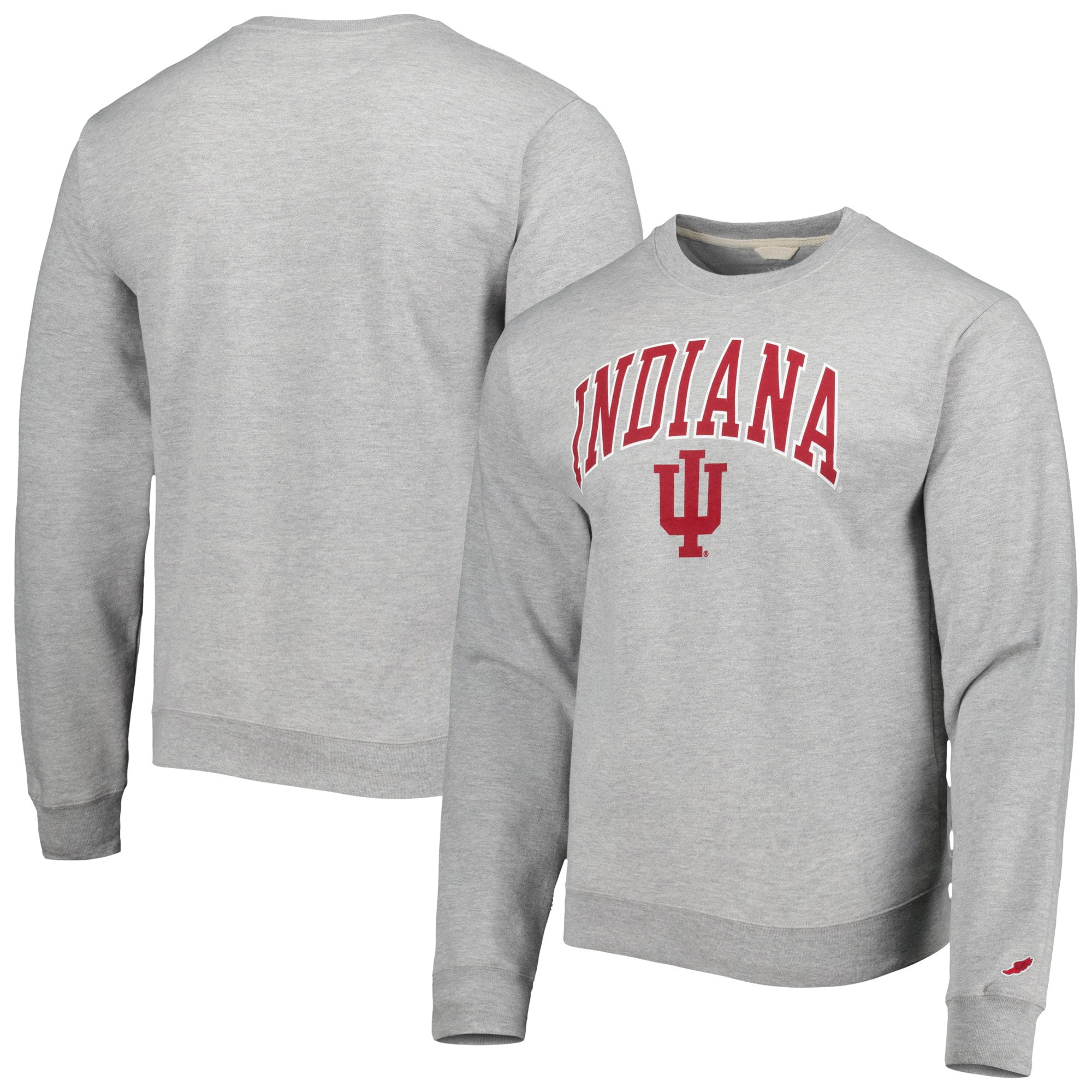 Men's League Collegiate Wear Heather Gray Indiana Hoosiers 1965 Arch ...