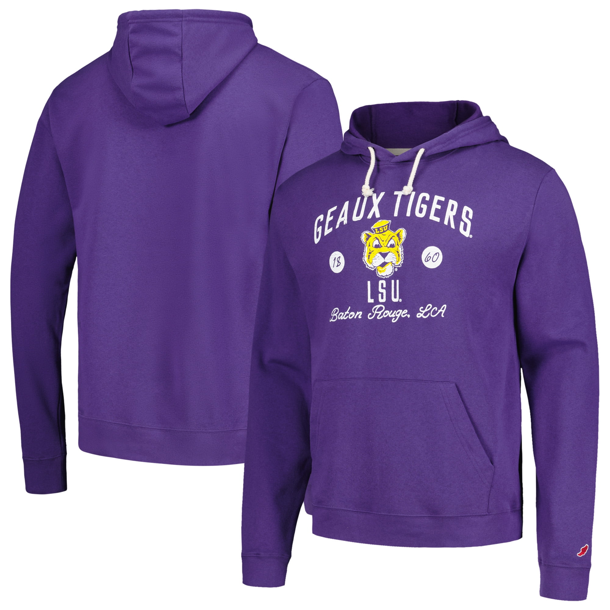 Men's League Collegiate Wear Purple LSU Tigers Bendy Arch Essential ...