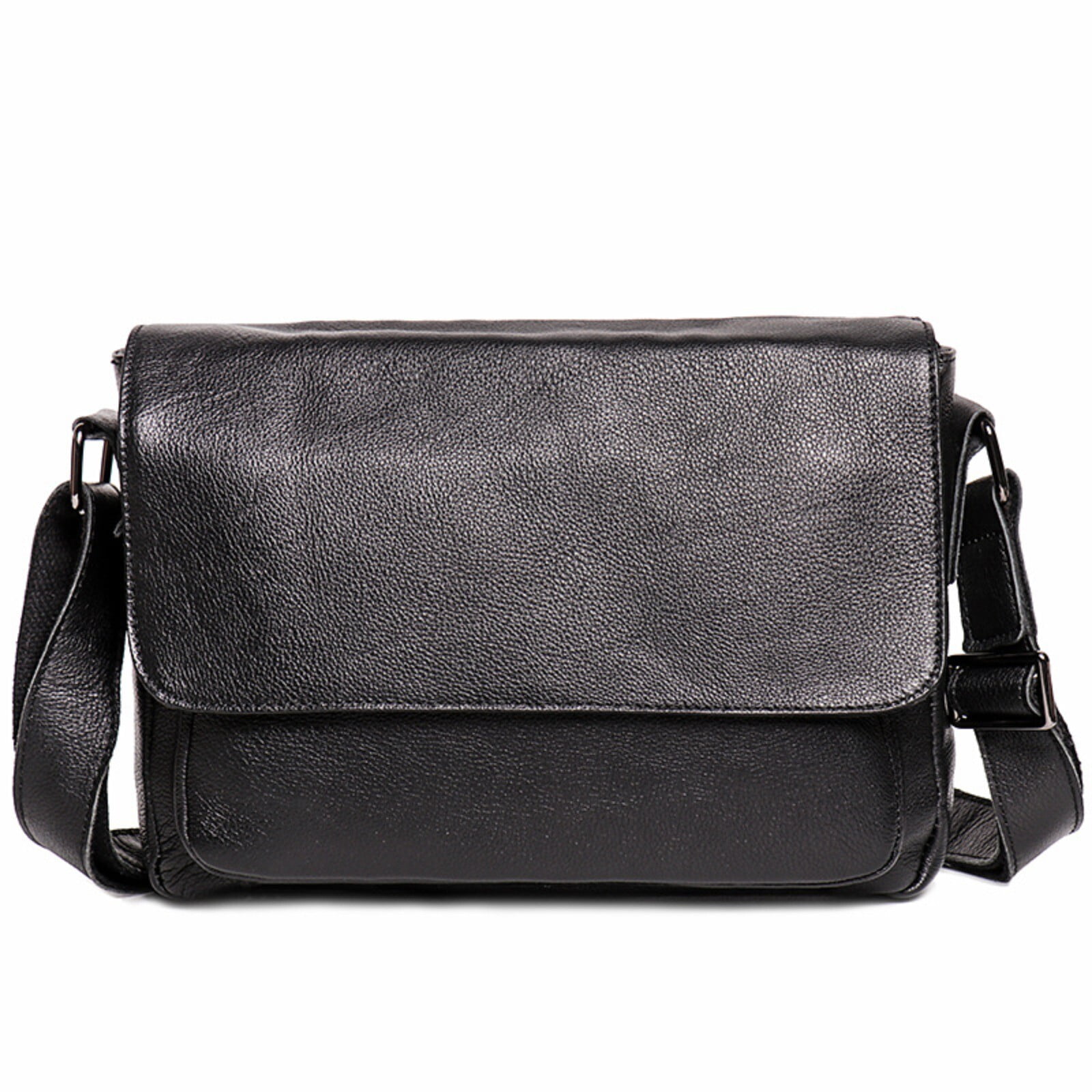 Men’s Leather Crossbody Messenger Bag – Genuine Cowhide Shoulder ...