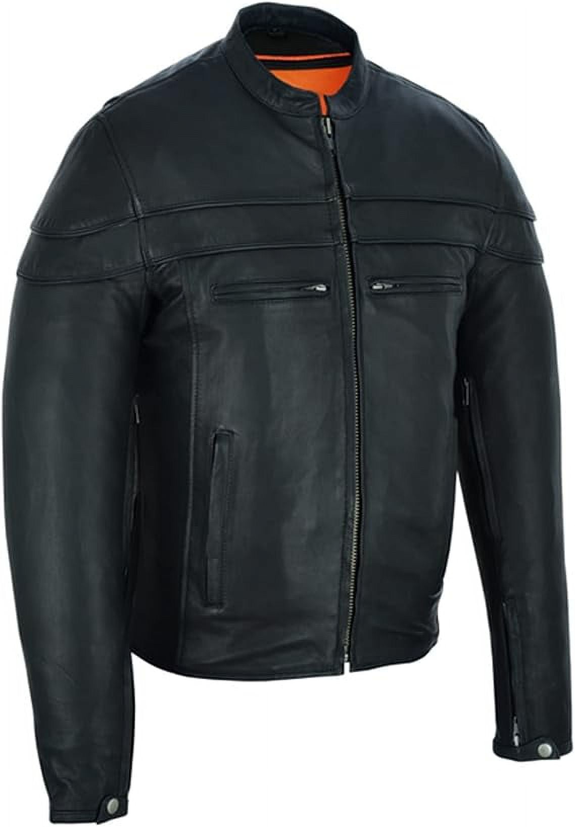 Daniel Smart Men’s Motorcycle Leather Jacket – Sporty Leather Jacket ...