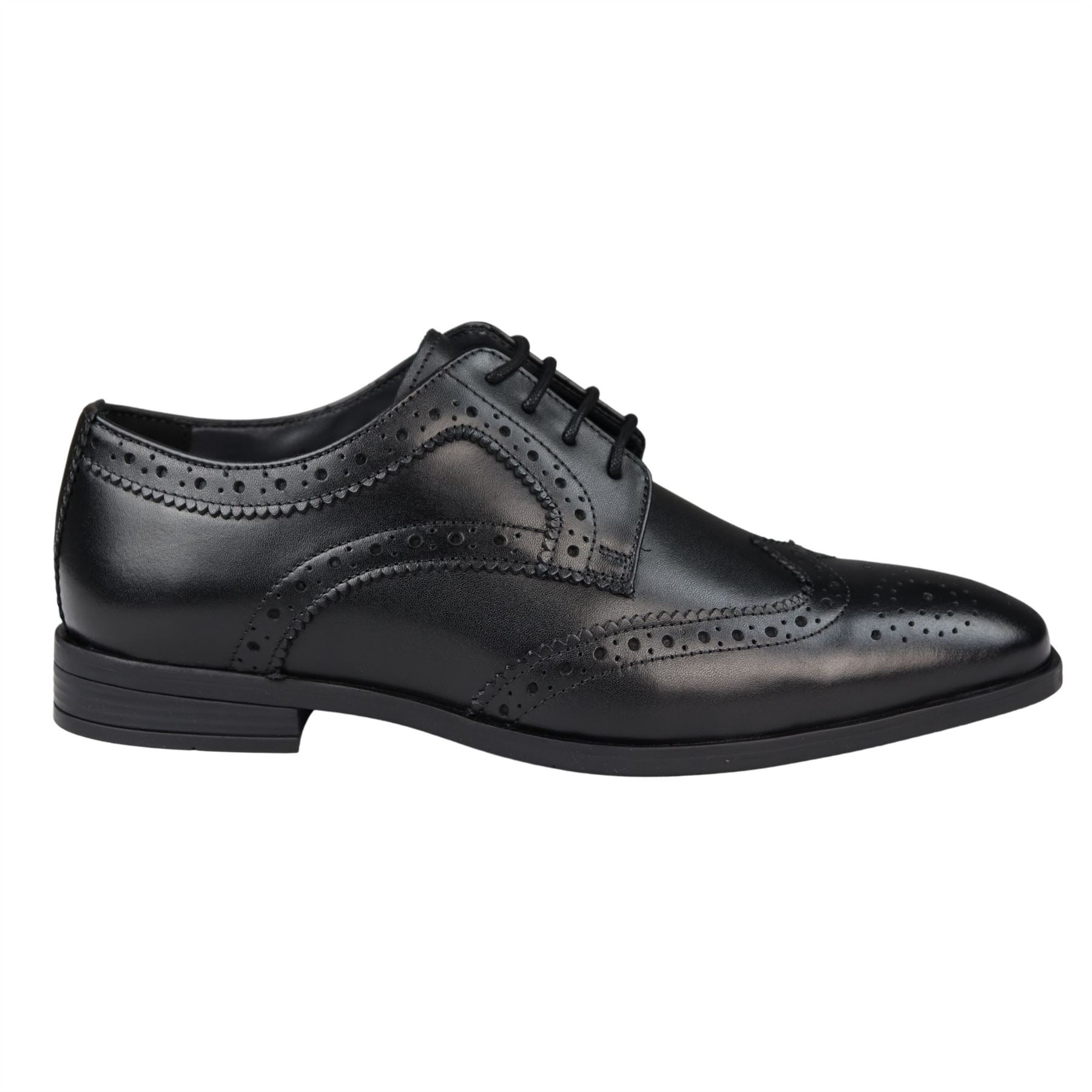 Men's Leather Smart Laced Brogue Dress Shoes | TruClothing - Walmart.com