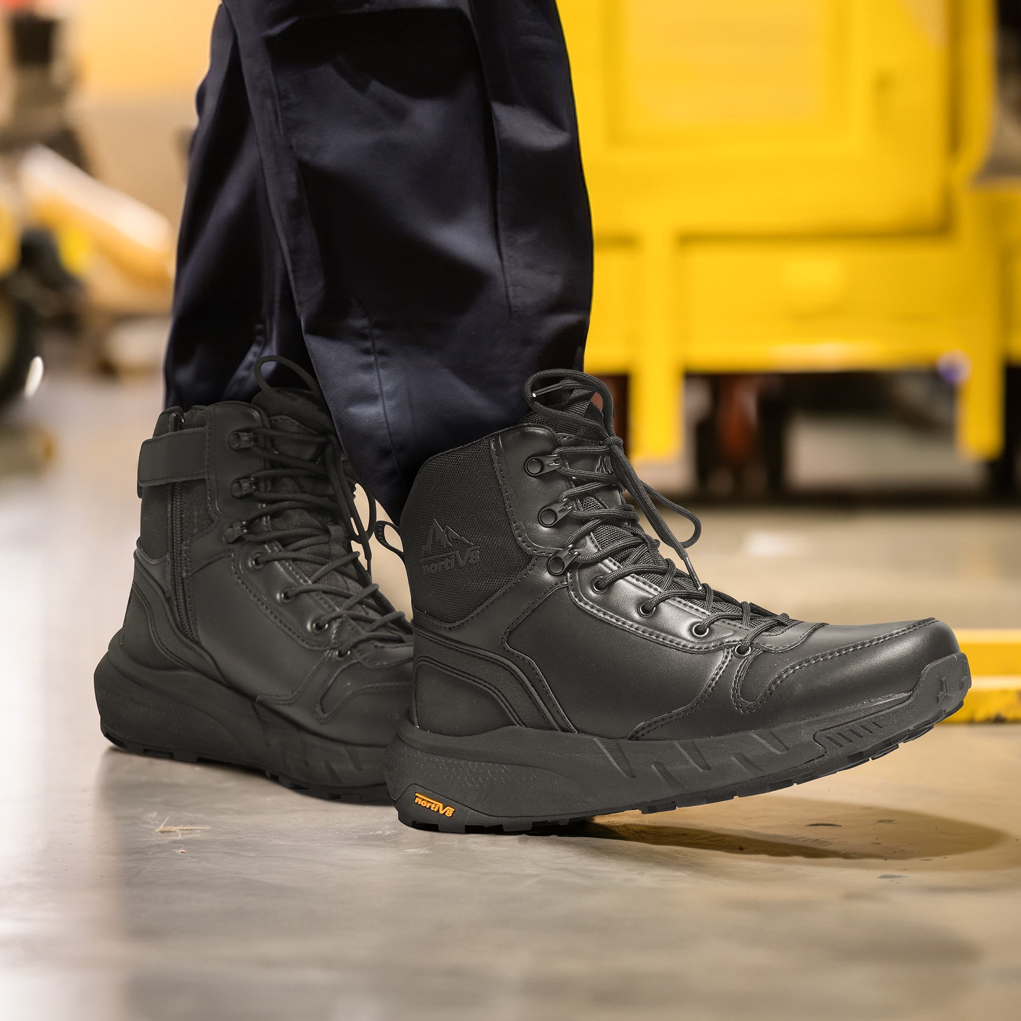 Men's Leather Tactical Combat Boot Lightweight Military Army Boots for ...