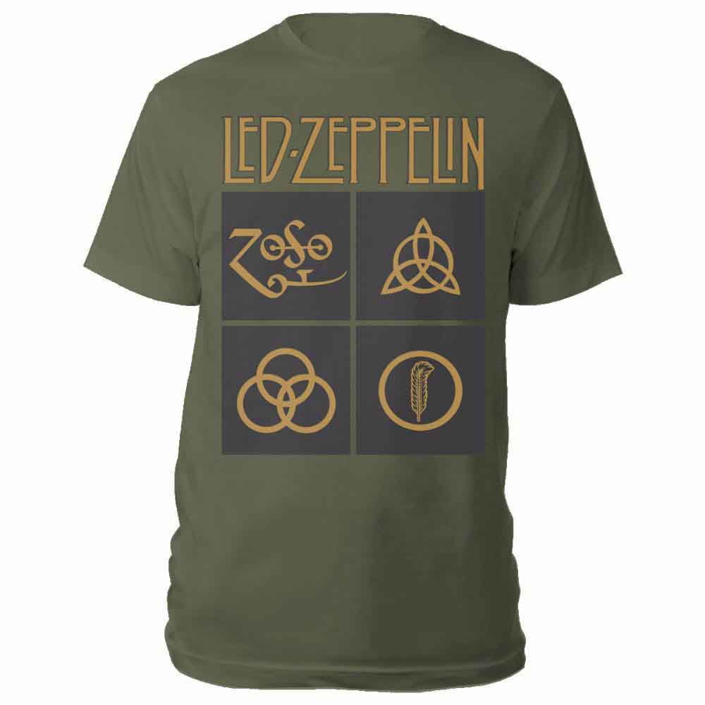 Led Zeppelin Gold Symbols T Shirt - Walmart.com