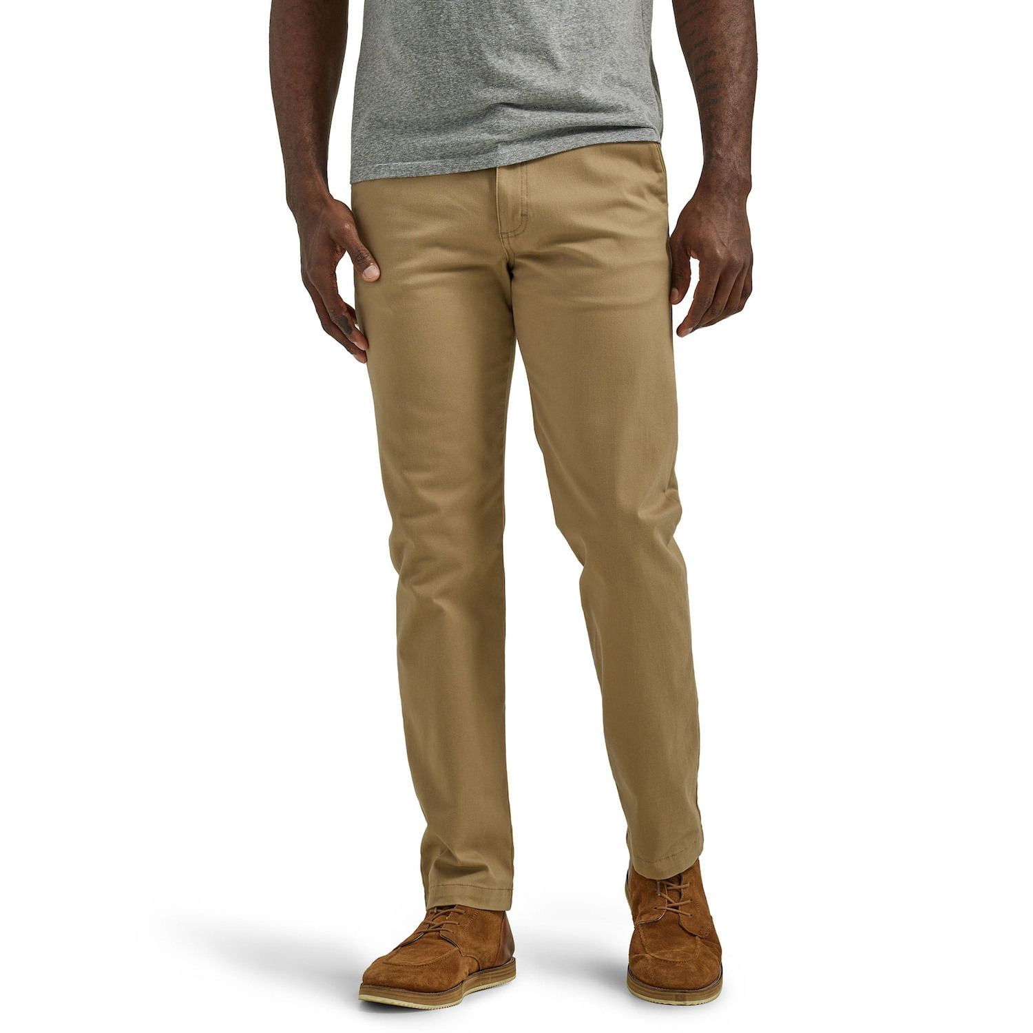 Men's Lee® Extreme Motion MVP Slim Fit Pants Color: Oscar Khaki Size ...