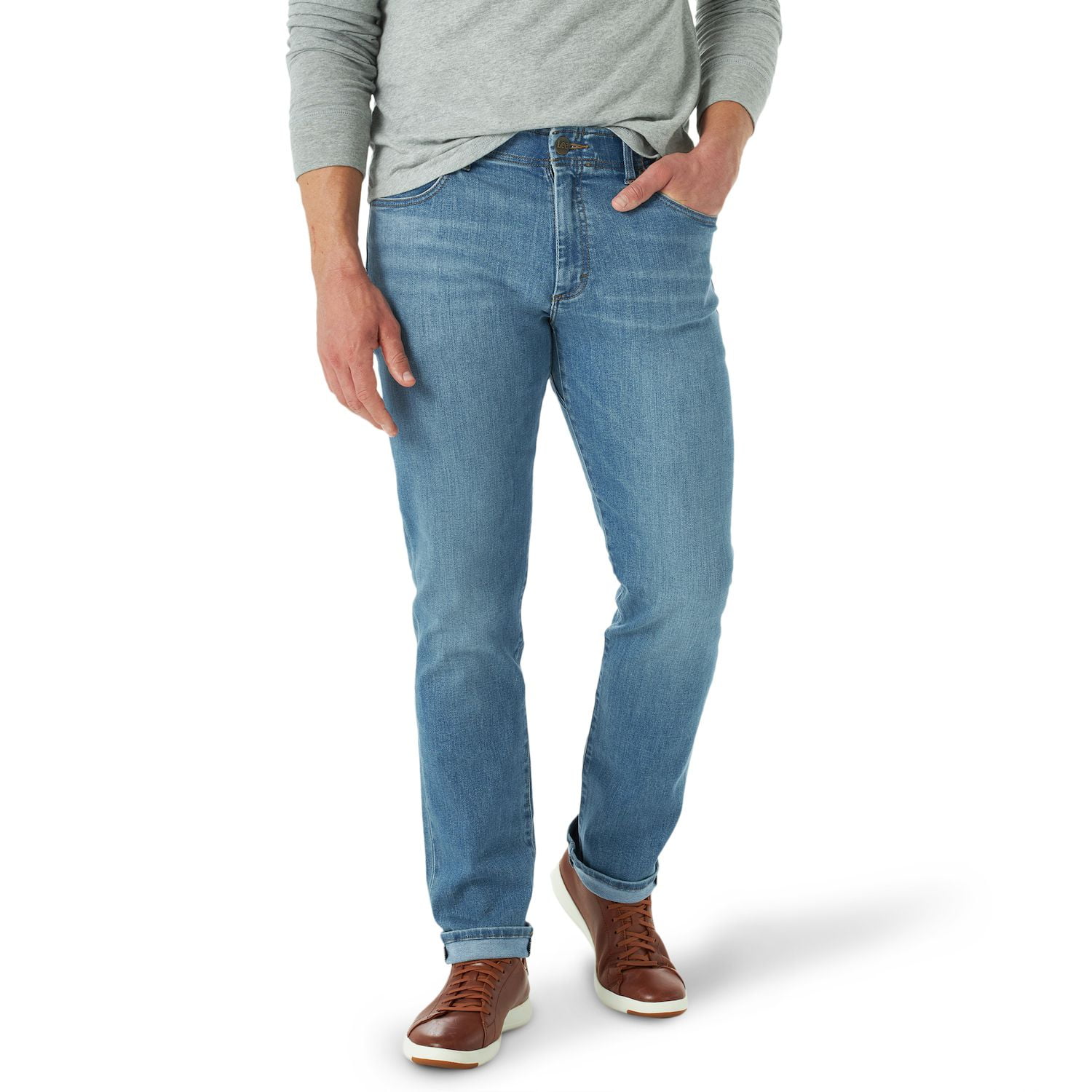 Lee Men’s and Big Men’s Extreme Motion Straight Fit Tapered Leg Jeans - Walmart.com
