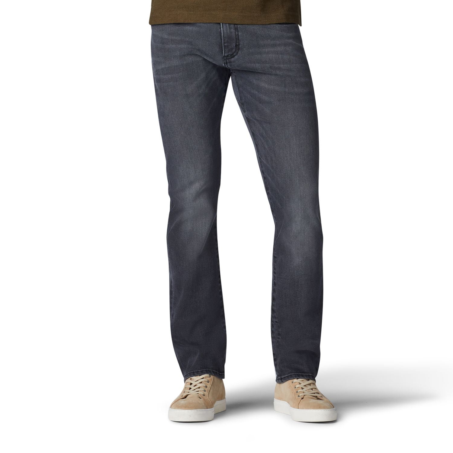 Men's Lee® Extreme Motion Stretch Slim Straight Jeans Color: Lead Gray ...