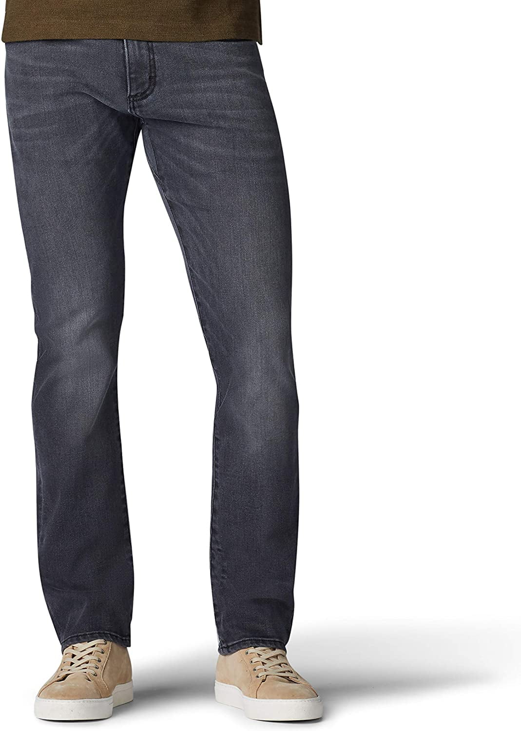 Men's Lee® Extreme Motion Stretch Slim Straight Jeans Color: Lead Gray ...