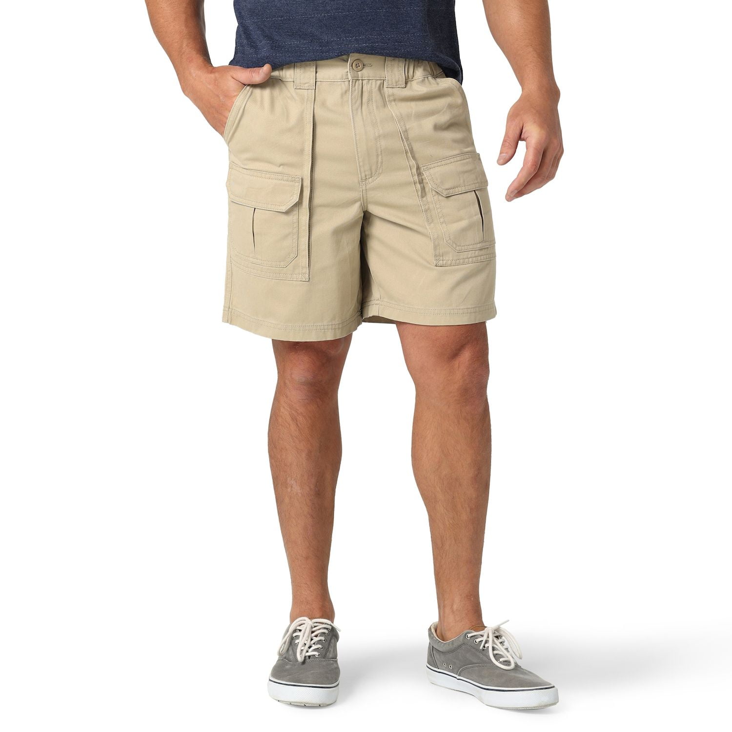 Men's Lee® Side Elastic 7.5" Cargo Short Color: Buff Size: 30 - Walmart.com
