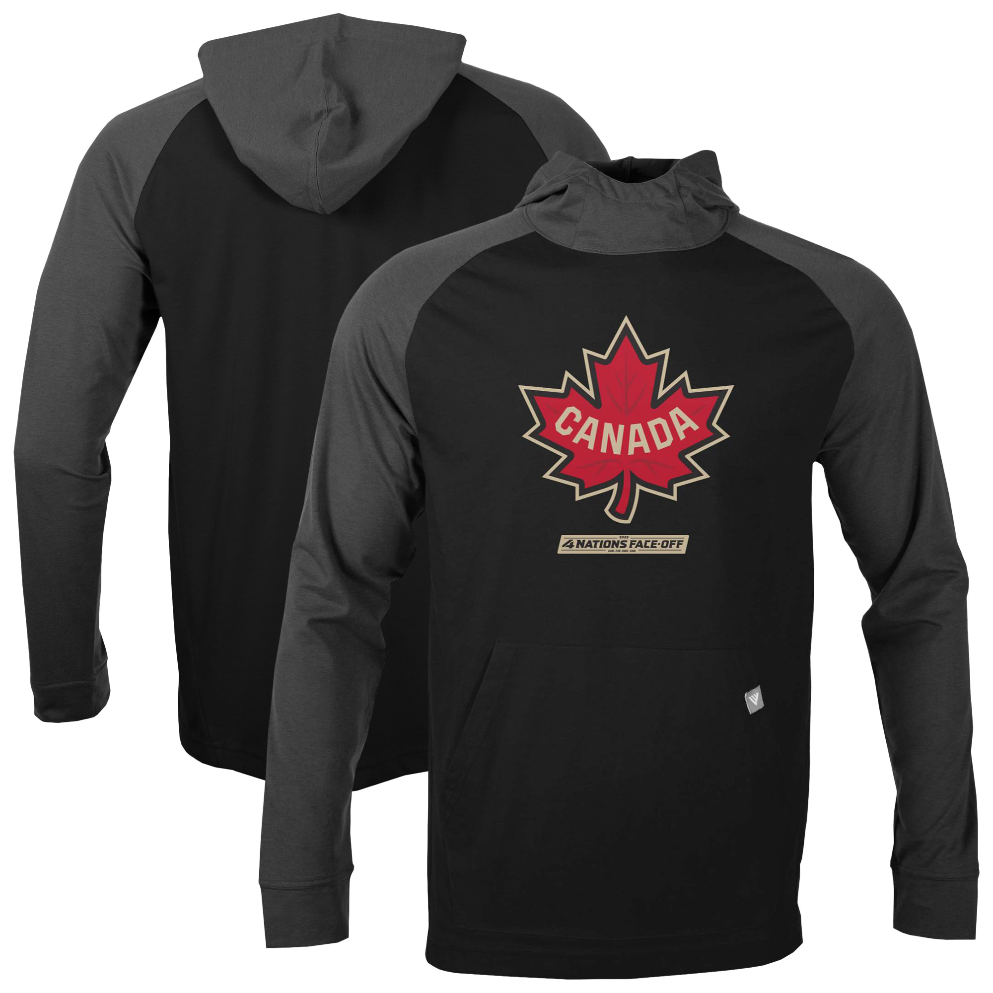 Men's Levelwear Black Canada 2025 4 Nations Face-Off Uproar Pullover ...
