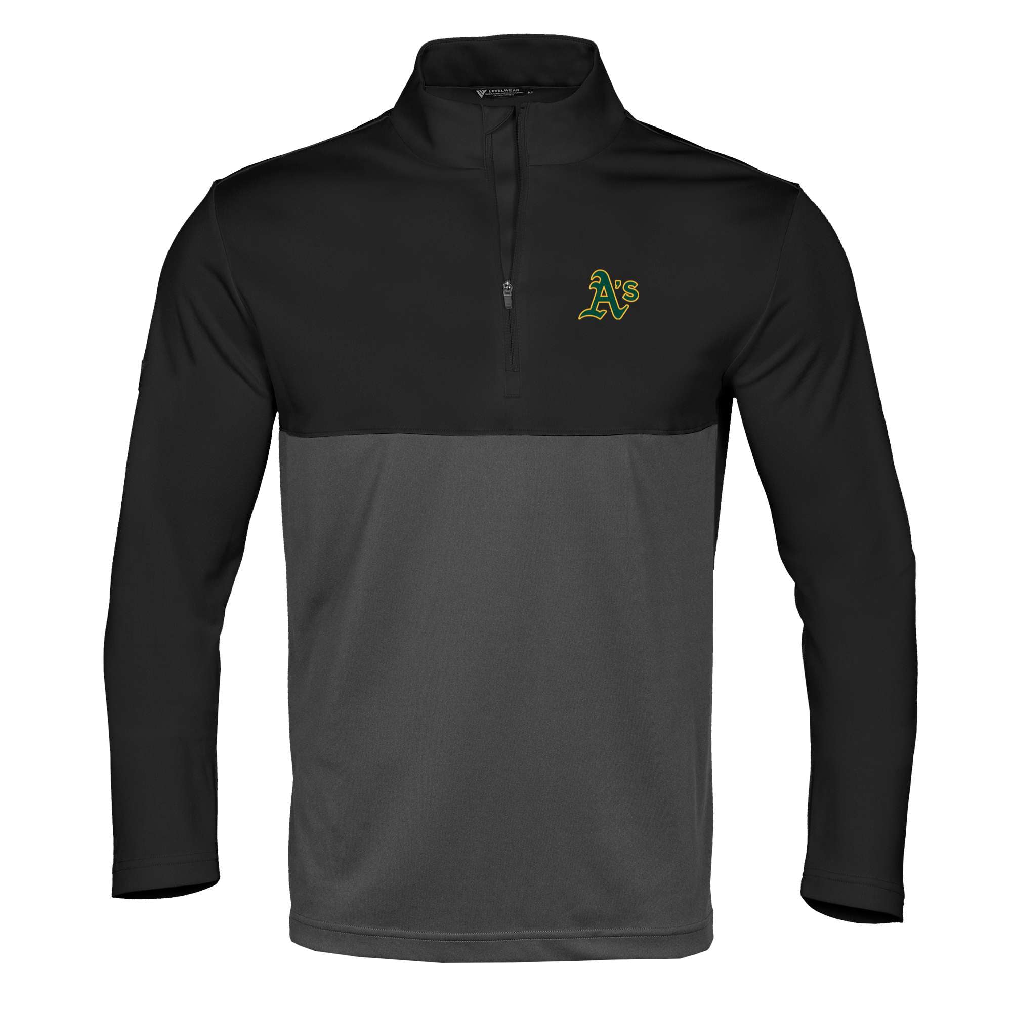Men's Levelwear Black/Charcoal Athletics Pursue Insignia 2.0 Quarter ...