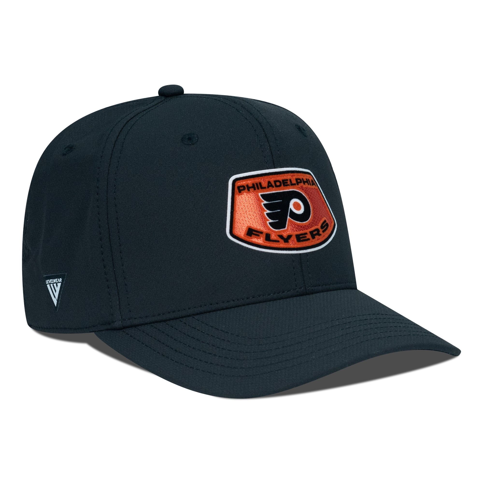 Men's Levelwear Black Philadelphia Flyers Rise Skylight Flex Hat ...