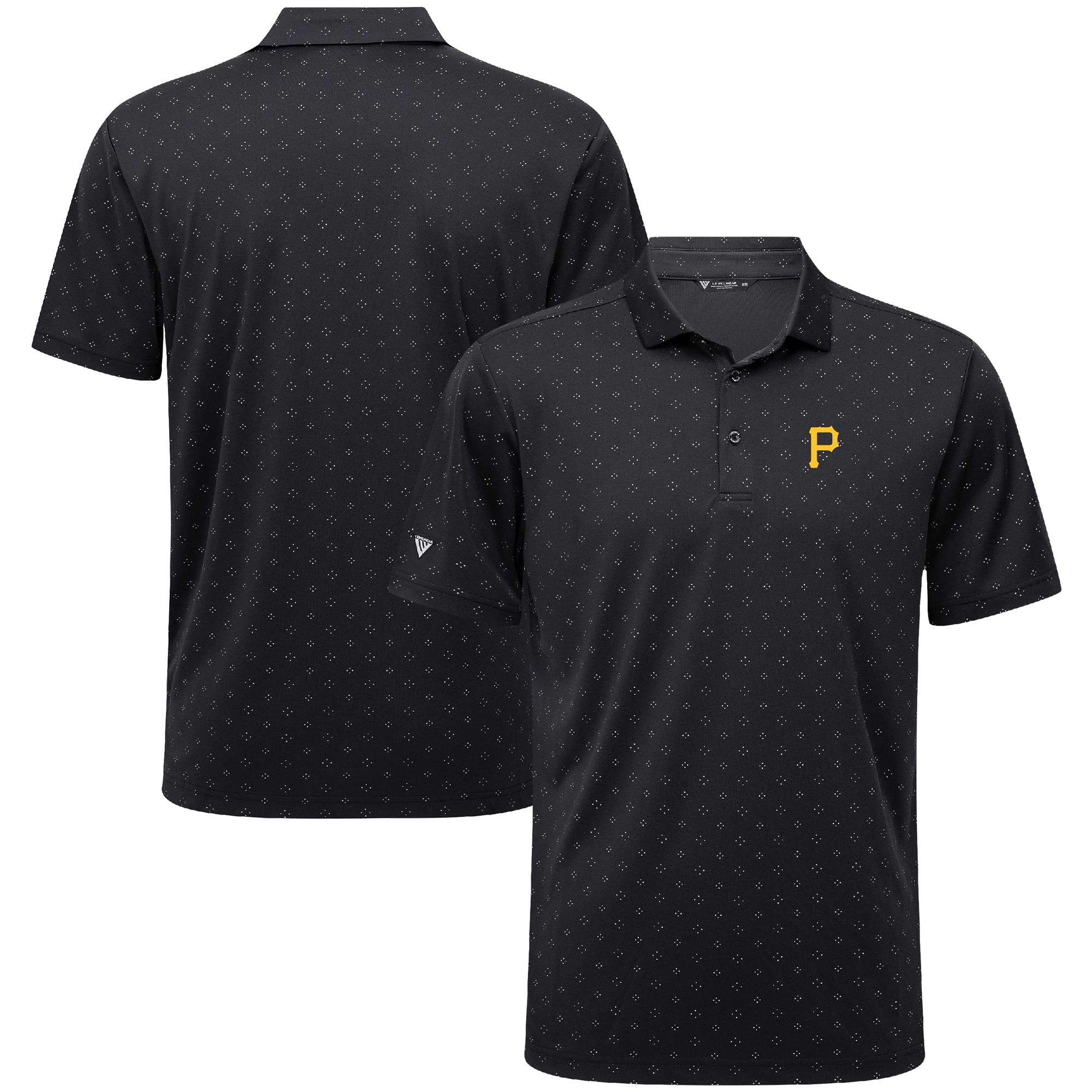 Men's Levelwear Black Pittsburgh Pirates Detect Insignia Polo - Walmart.com