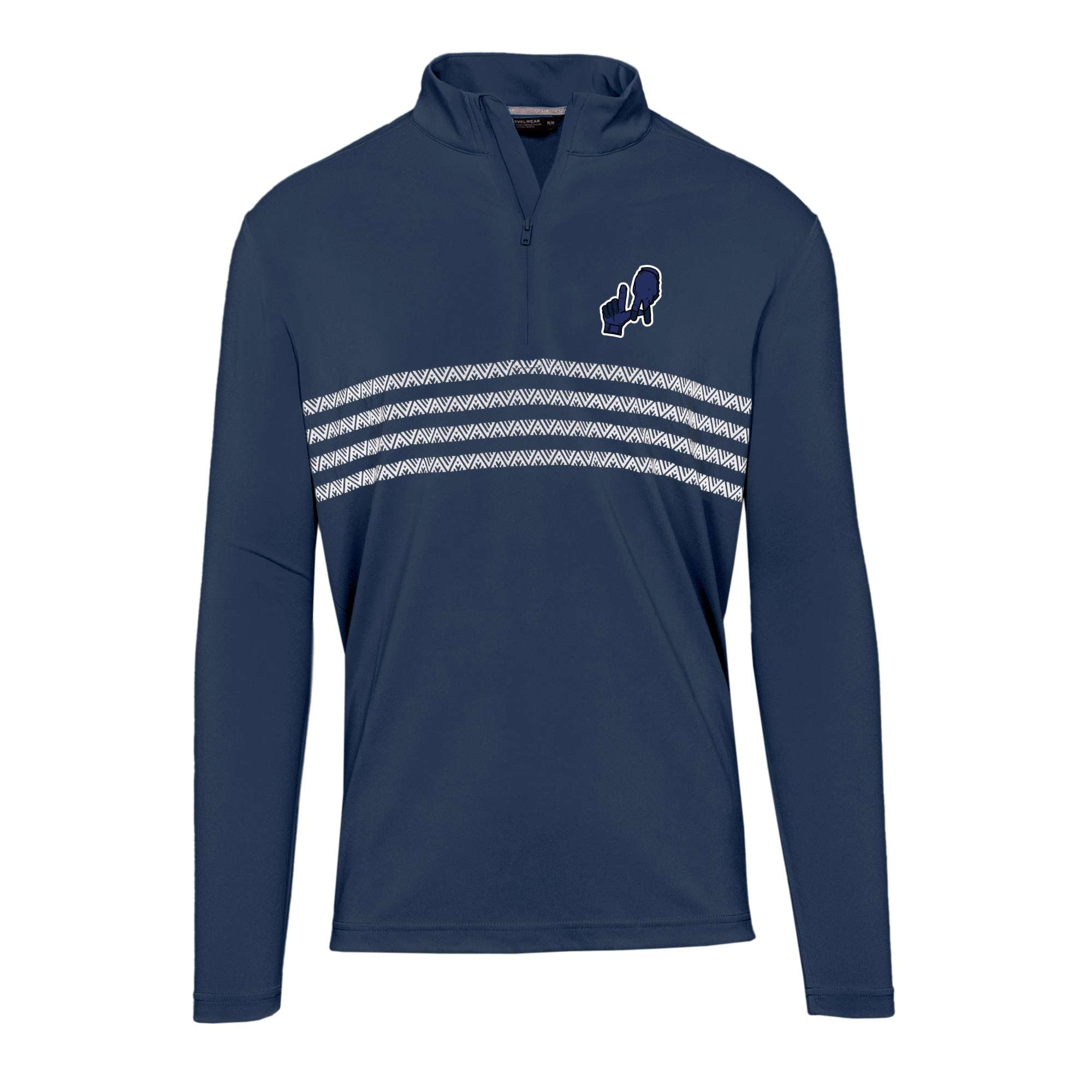 Men's Levelwear Navy Los Angeles Dodgers City Connect Asher Insignia Core Quarter-Zip Pullover ...