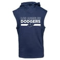 Men's Levelwear Navy Los Angeles Dodgers City Connect Throttle No Hitter Hoodie Sleeveless T ...