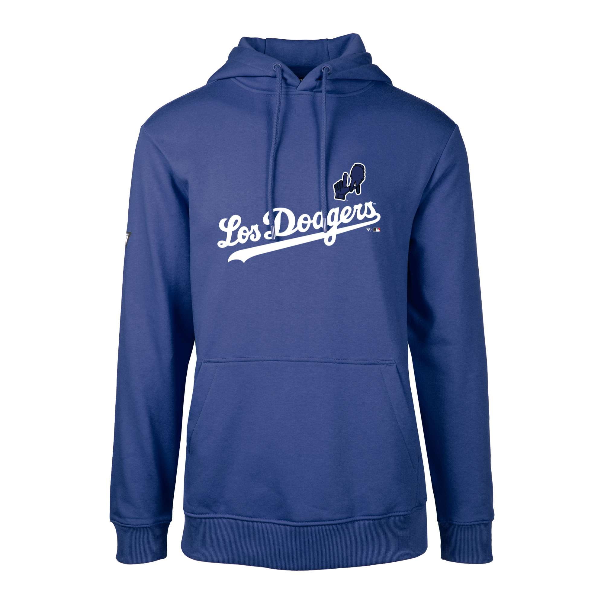 Men's Levelwear Royal Los Angeles Dodgers City Connect Podium Core Logo Pullover Hoodie ...