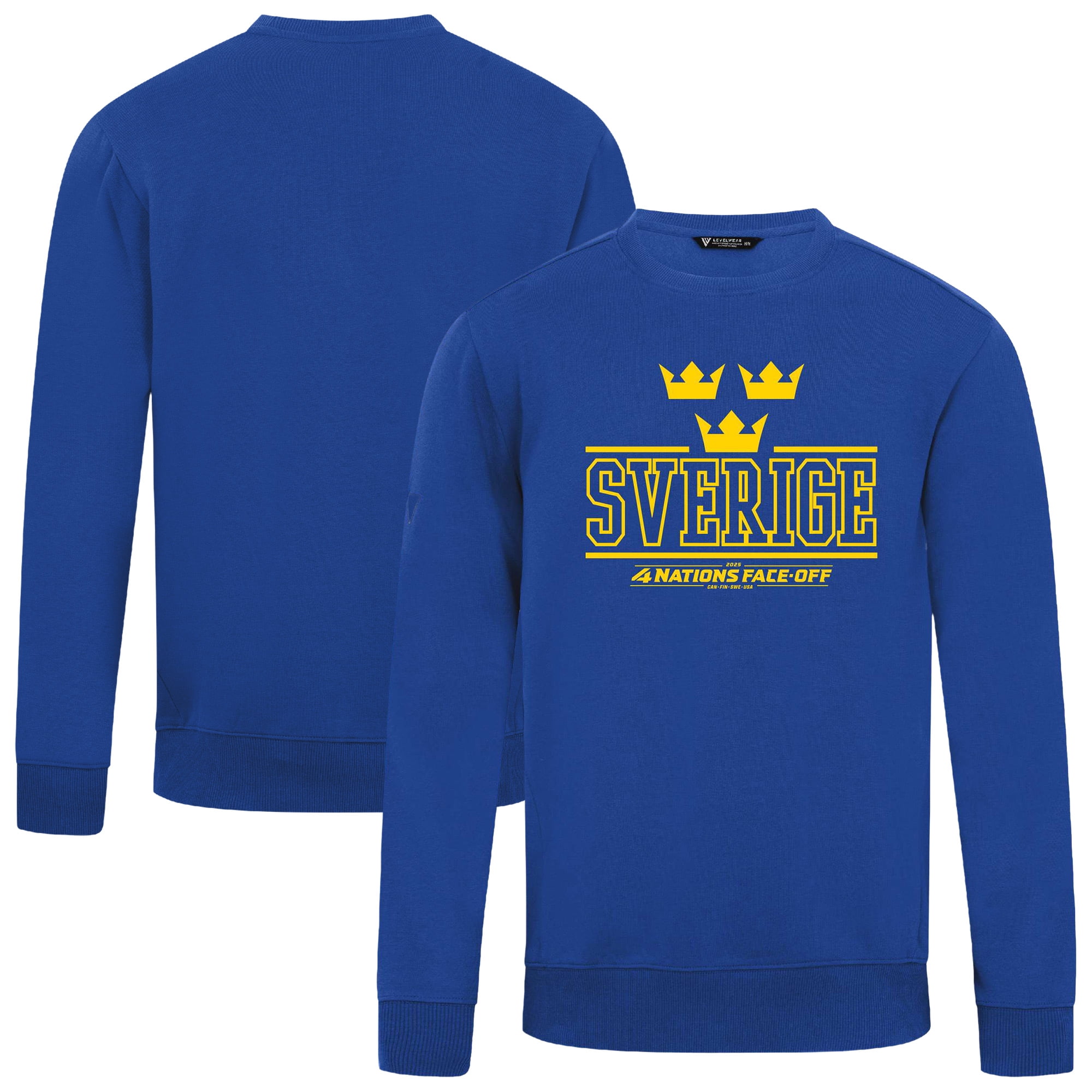Men's Levelwear Royal Sweden 2025 4 Nations Face-Off Zane Pullover ...