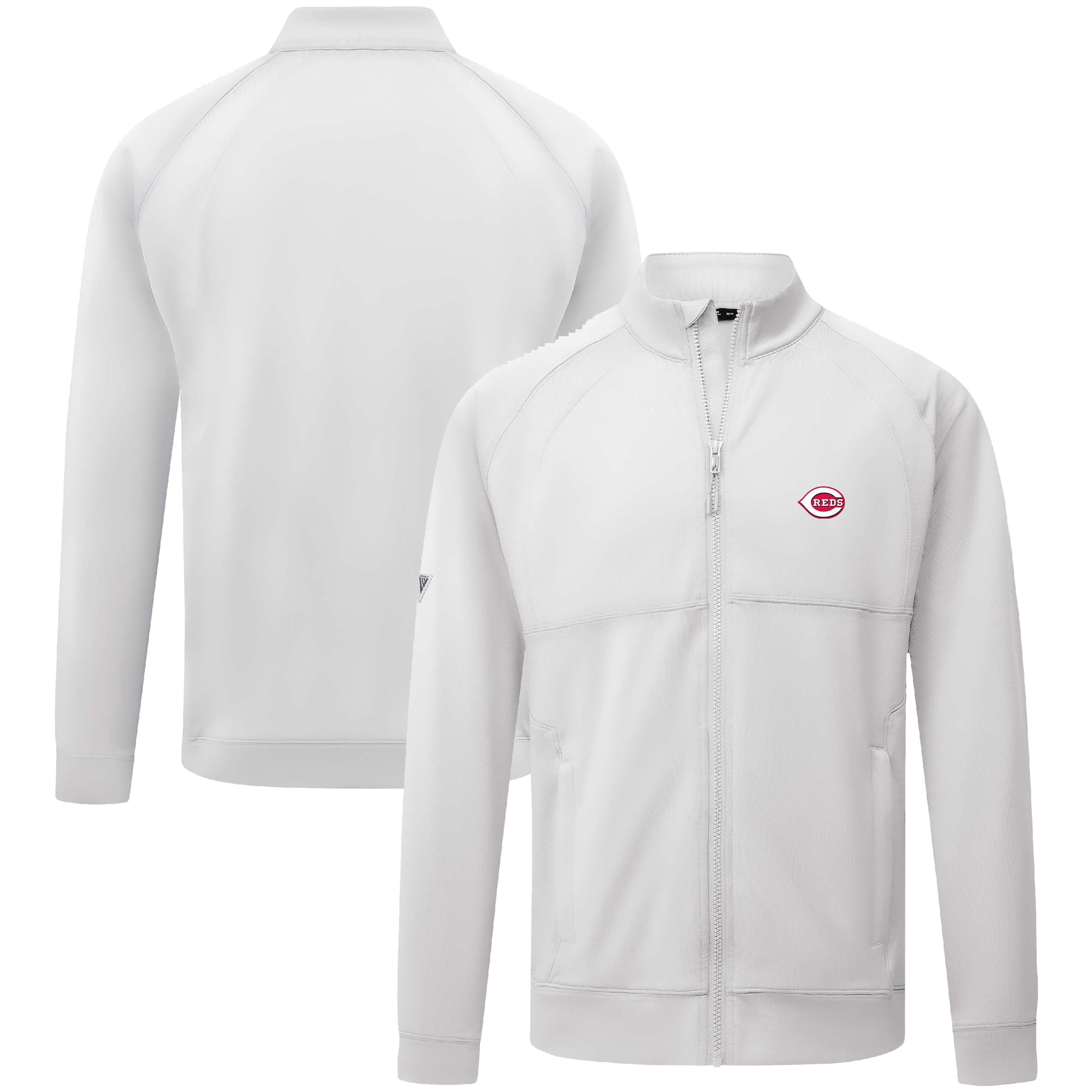 Men's Levelwear White Cincinnati Reds Form Insignia Full-Zip Jacket ...