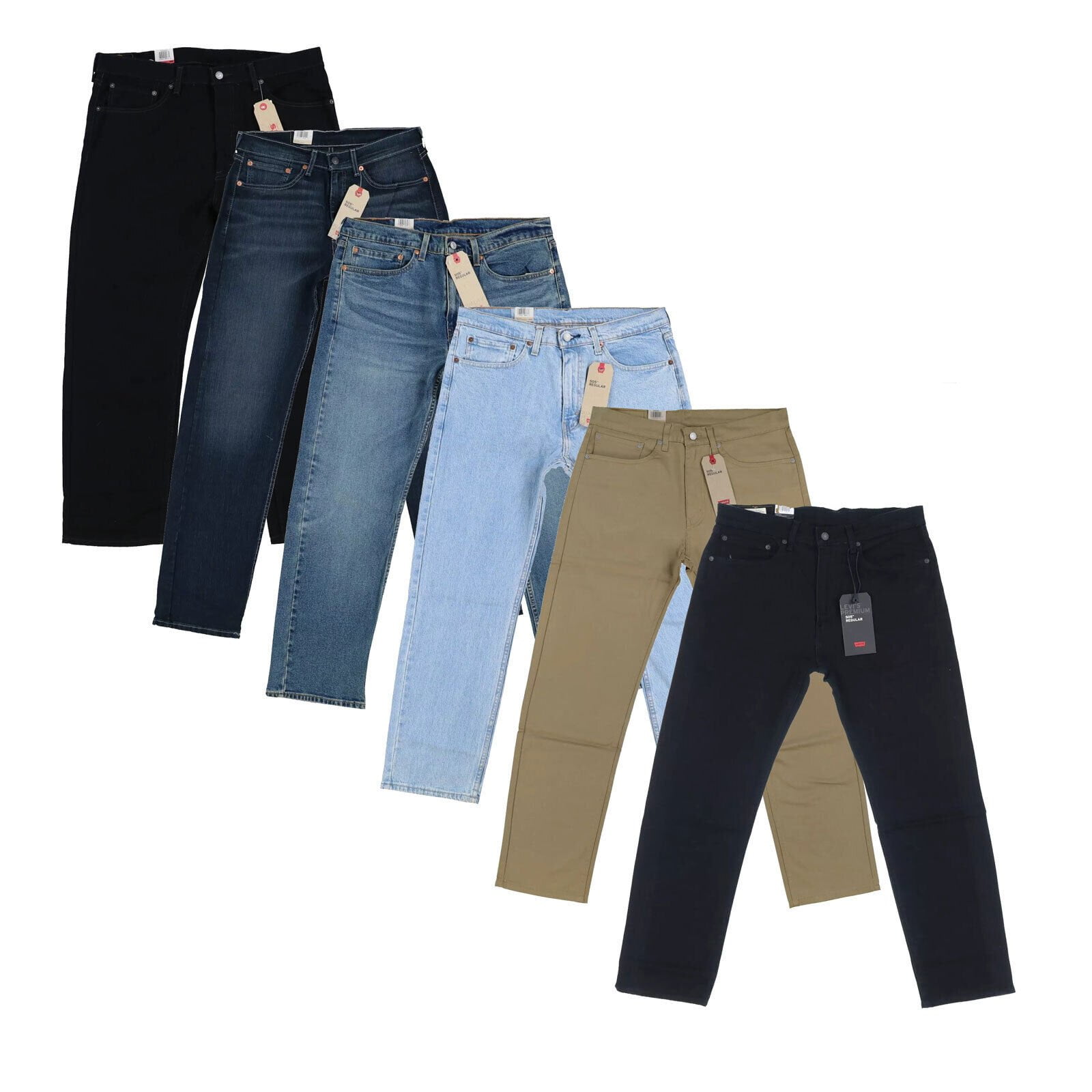 Men's Levi's® 505™ Regular Fit Stretch Jeans Color: Native Cali Size ...