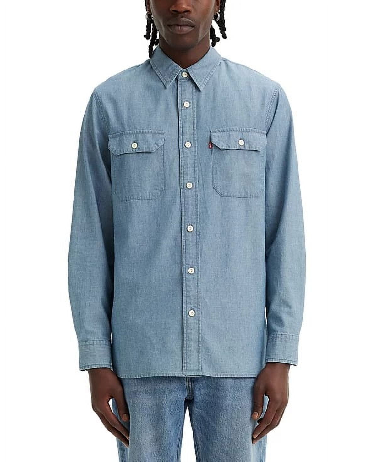 Men's Levi's® Classic Worker Button-Down Shirt Color: Chambray Size ...