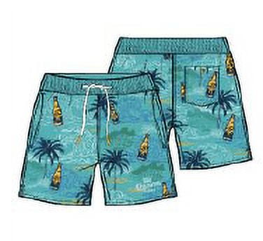 Corona Men's Beer Board Shorts, Summer Swim Trunks with Mesh Lining, Up ...