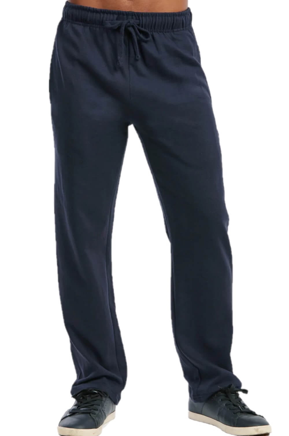 Walmart Men's Lightweight Fleece Sweatpants, Open Bottom, Side Pockets ...