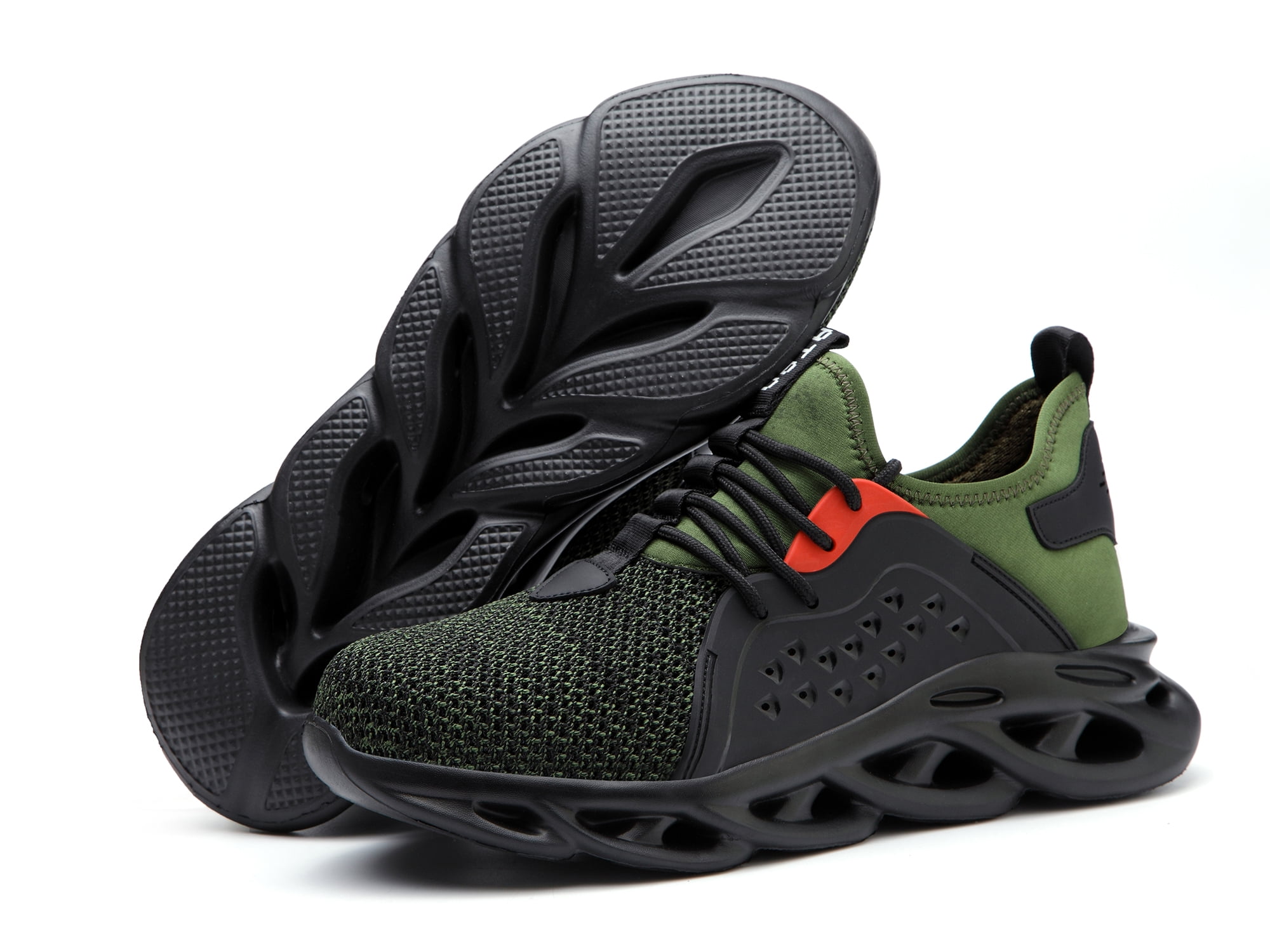 Men's Lightweight Mesh Working Shoes Breathable Steel Toe Shoes Safety ...