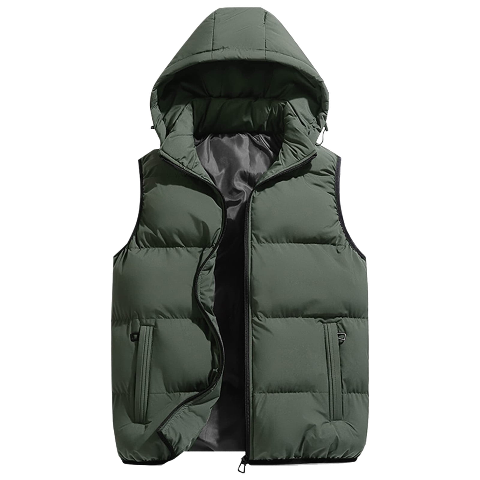 Men's Lightweight Puffer Vest Jacket Quilted Down Sleeveless Outerwear ...